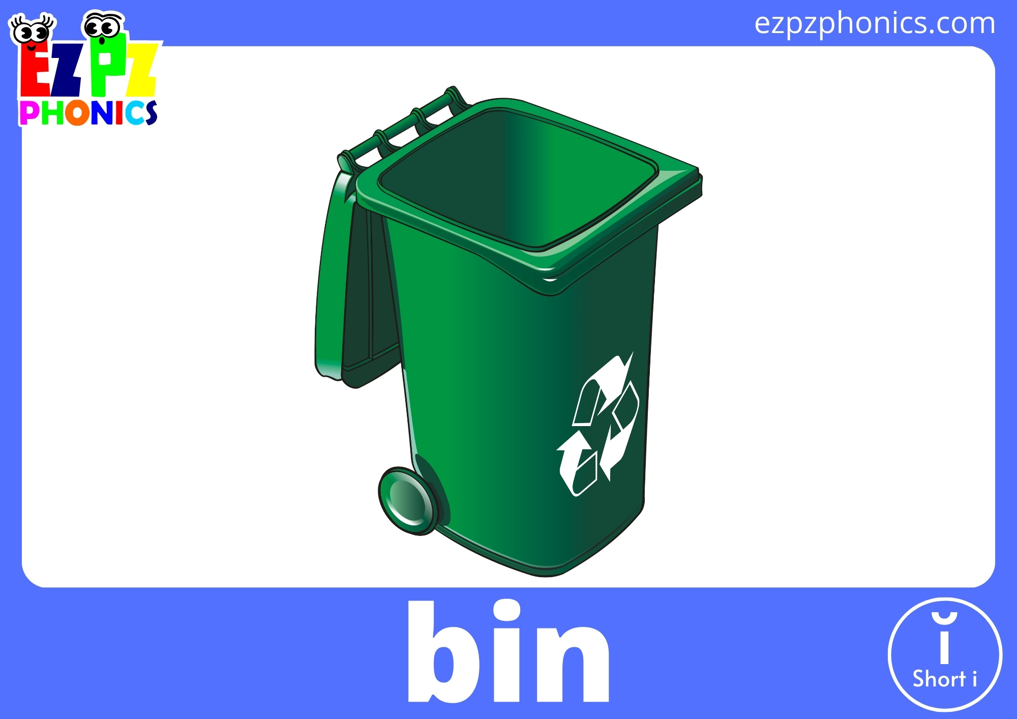 I Short Vowel CVC Words Flashcards - ezpzphonics.com