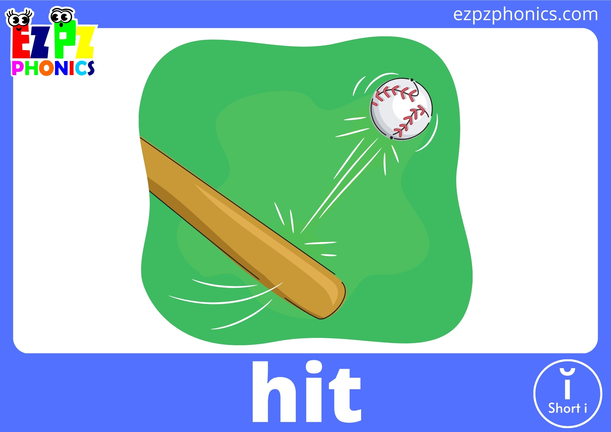 I Short Vowel CVC Words Flashcards - ezpzphonics.com