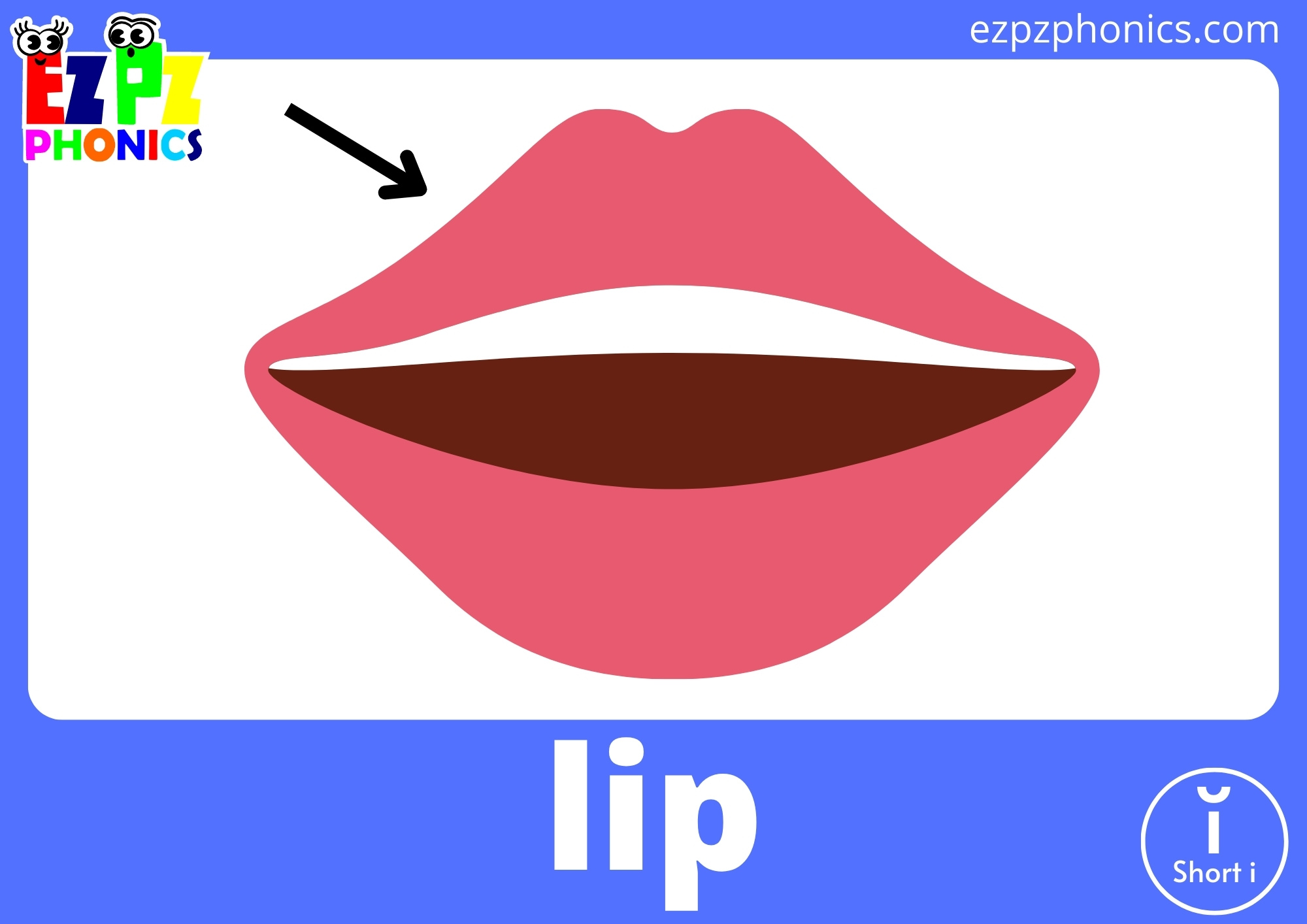 I Short Vowel CVC Words Flashcards - ezpzphonics.com
