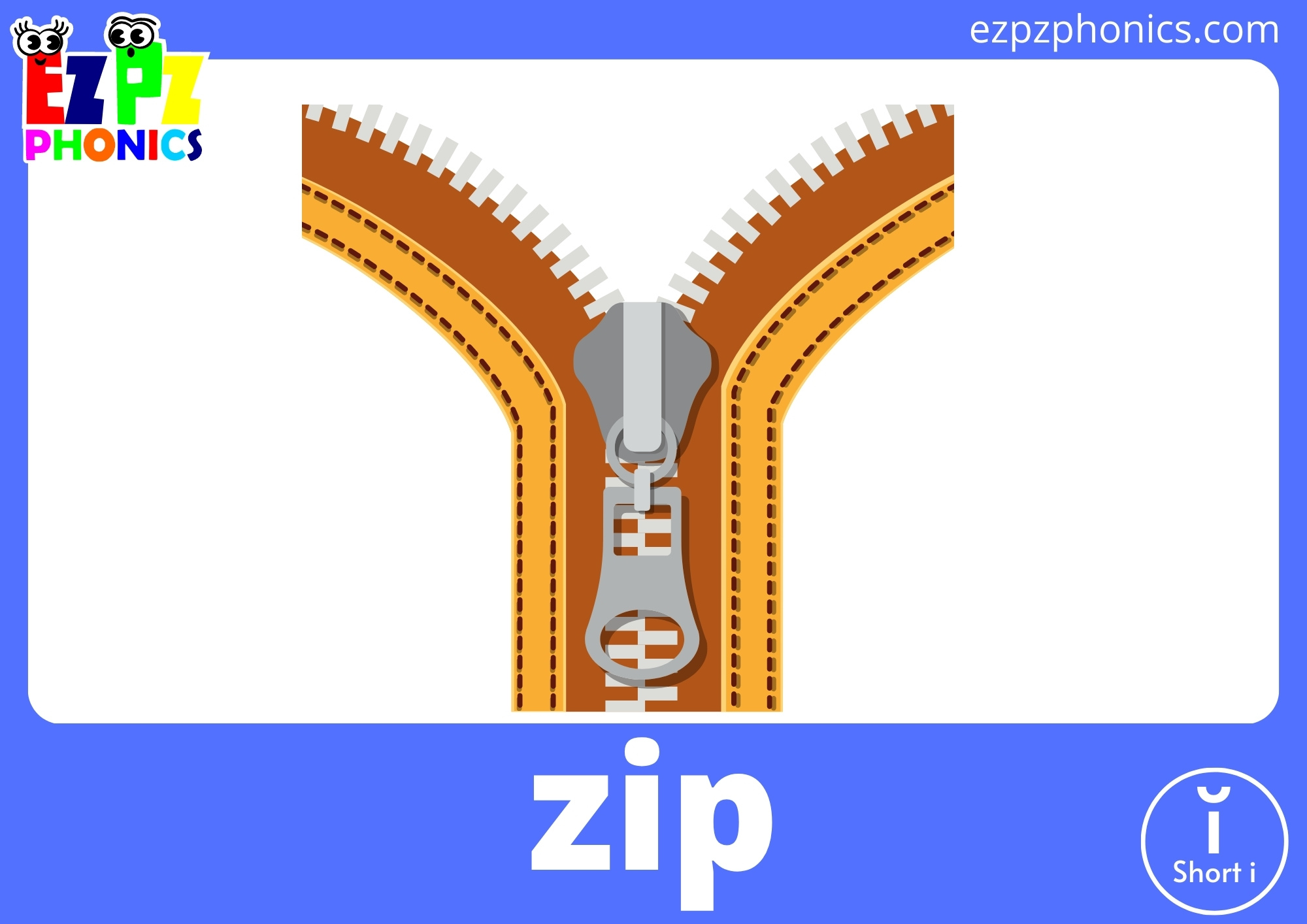 I Short Vowel CVC Words Flashcards - ezpzphonics.com