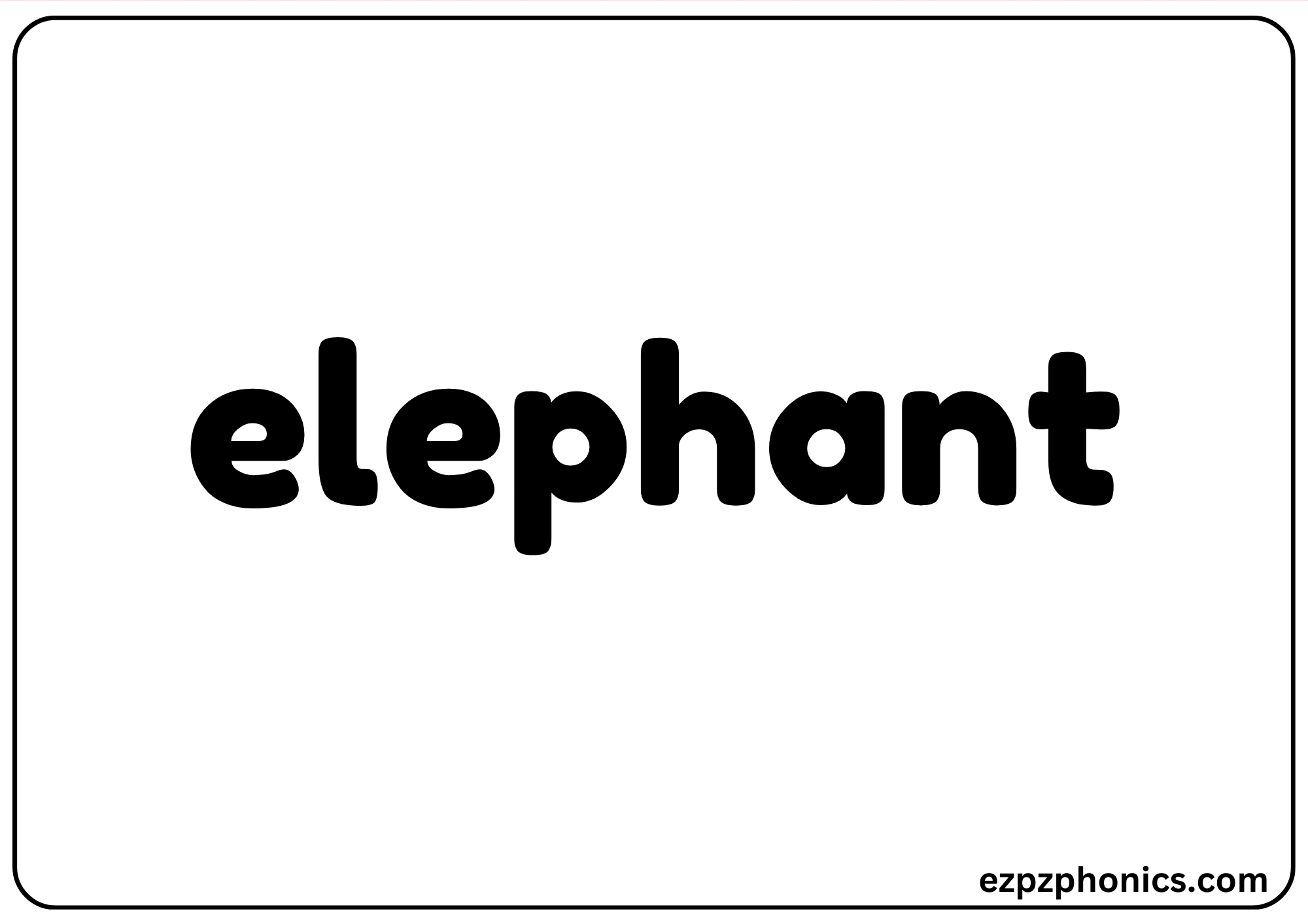 Letter E Free Kindergarten Phonics Alphabet Letter Sounds Flashcards ...