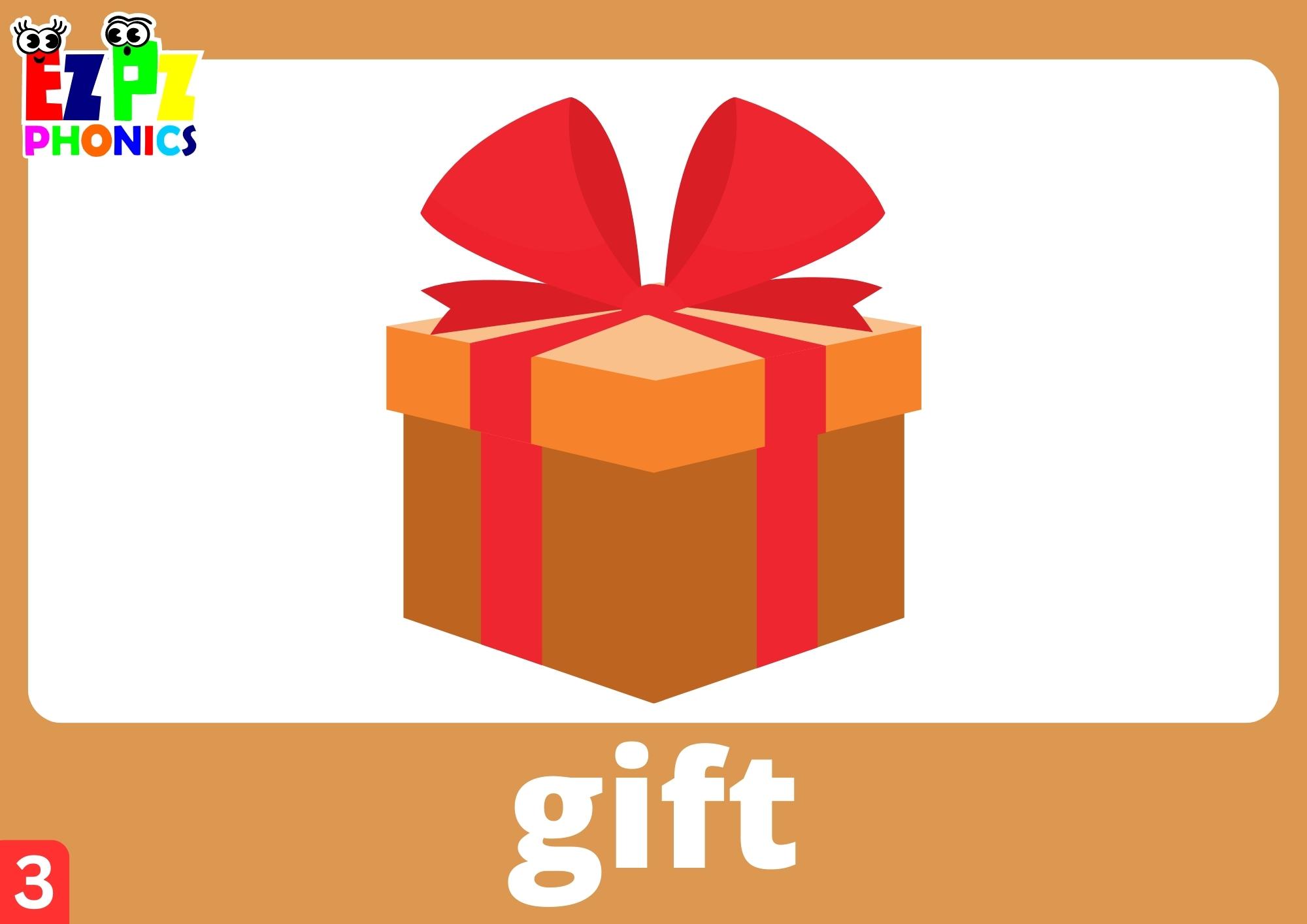 Letter Gg Words Phonics Flashcards with Images and Words Free Printable ...