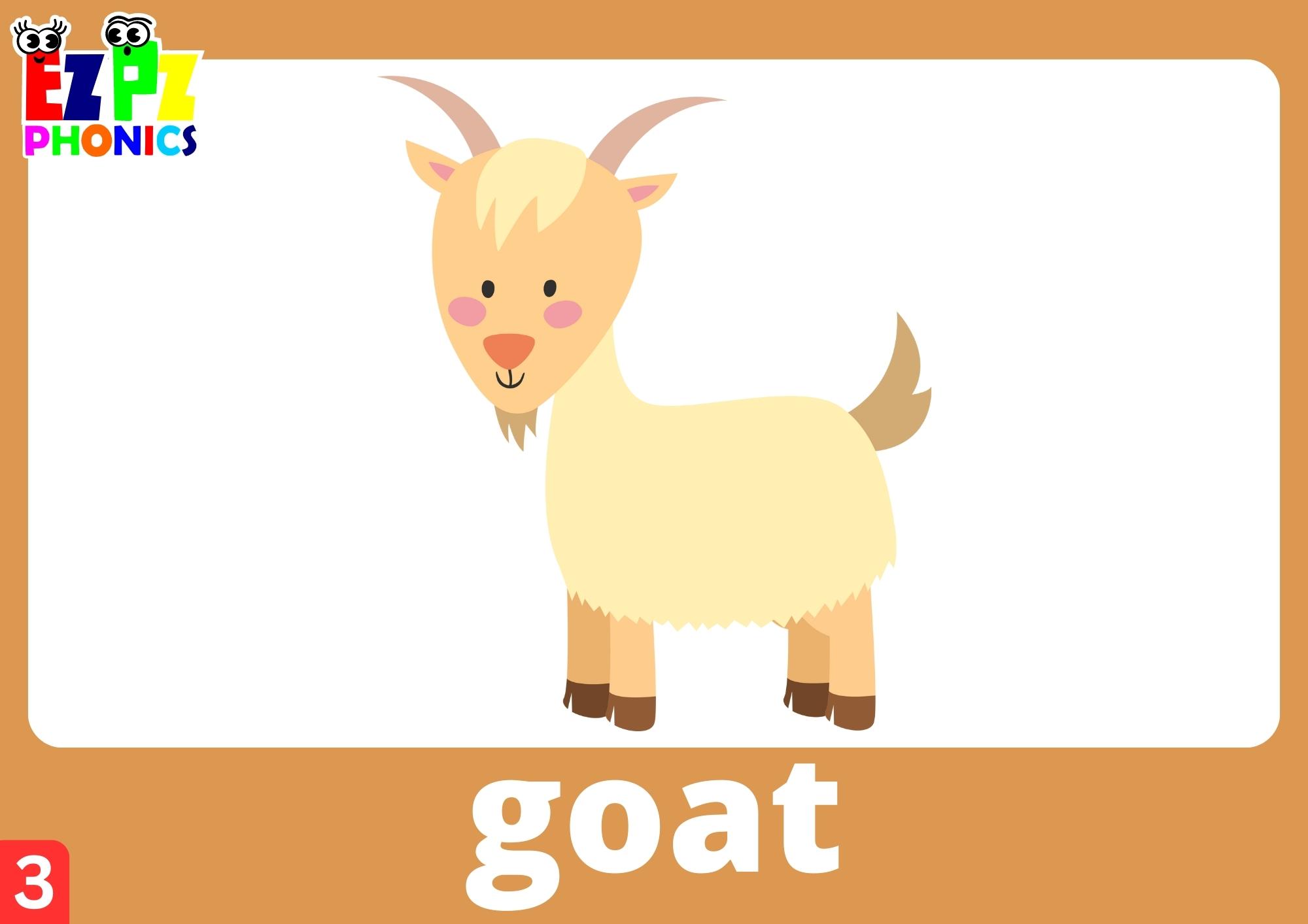 Letter Gg Words Phonics Flashcards with Images and Words Free Printable ...