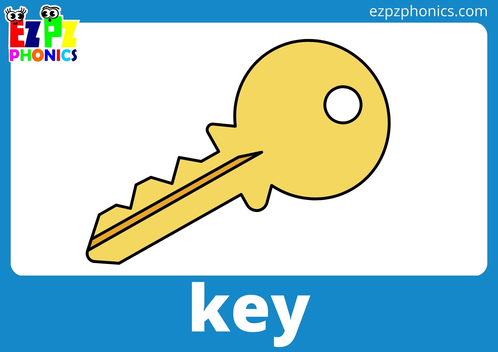 K Beginning Sound Flashcard - ezpzphonics.com