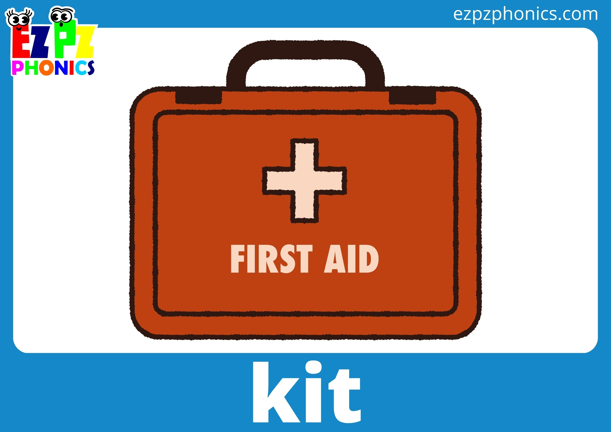 K Beginning Sounds Full Page Flashcards with Words Phonics Alphabet ...