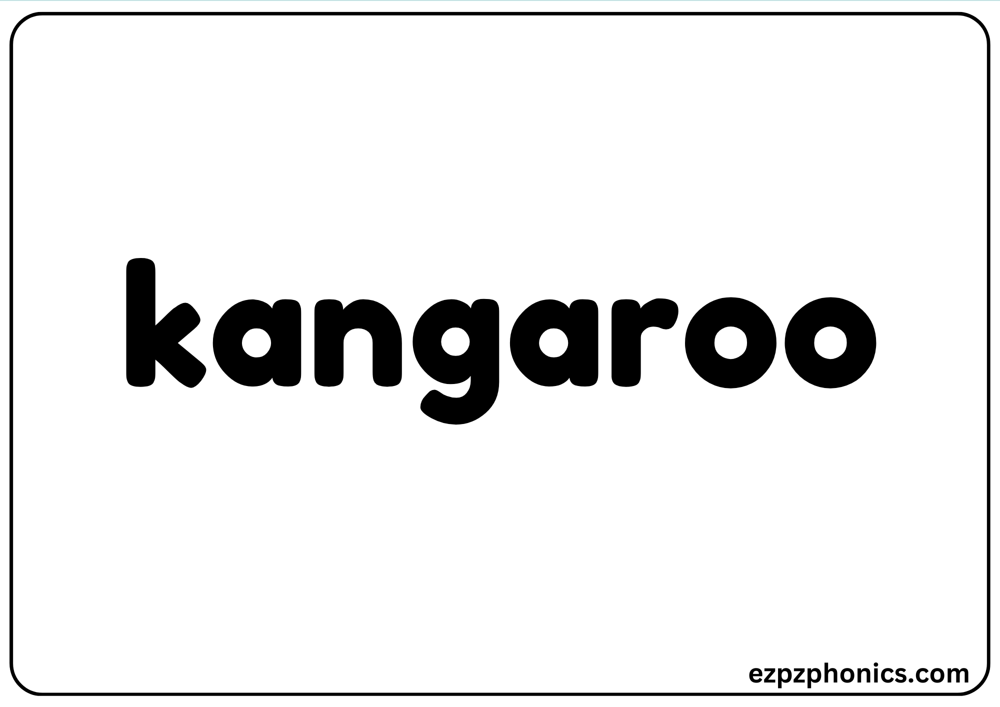 Letter K Free Kindergarten Phonics Alphabet Letter Sounds Flashcards ...