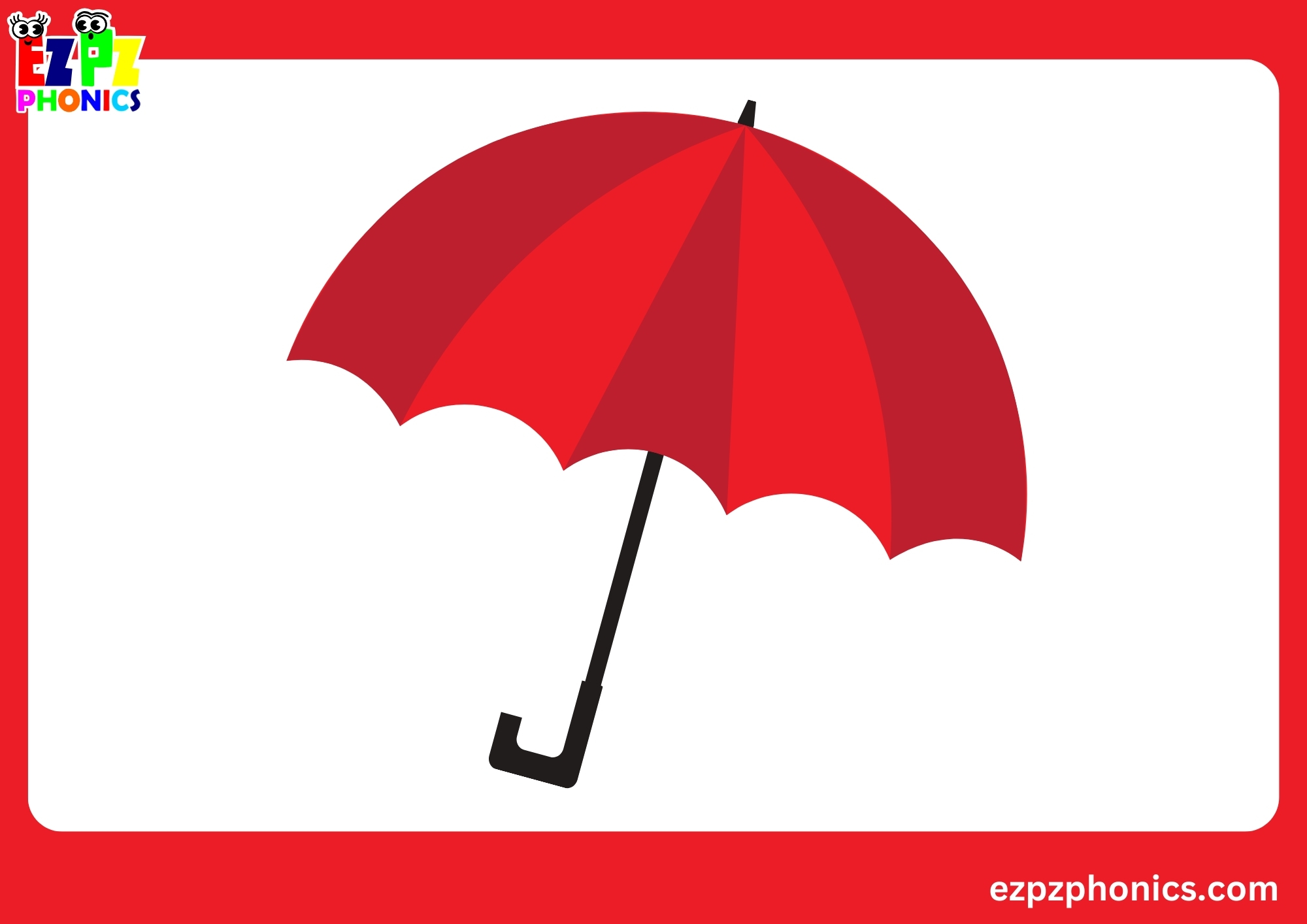 Letter U Free Kindergarten Phonics Alphabet Letter Sounds Flashcards ...