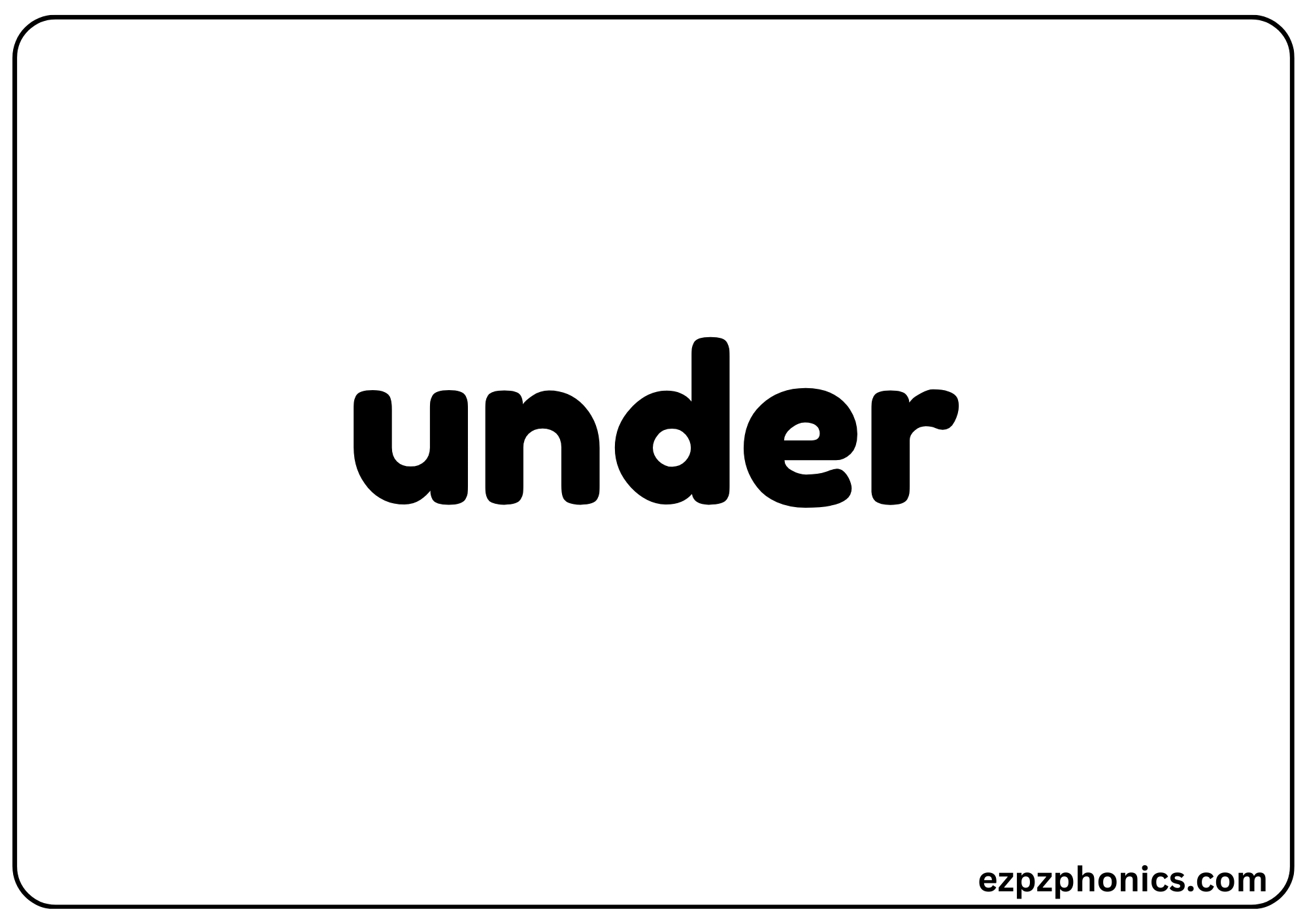 Letter U Free Kindergarten Phonics Alphabet Letter Sounds Flashcards ...