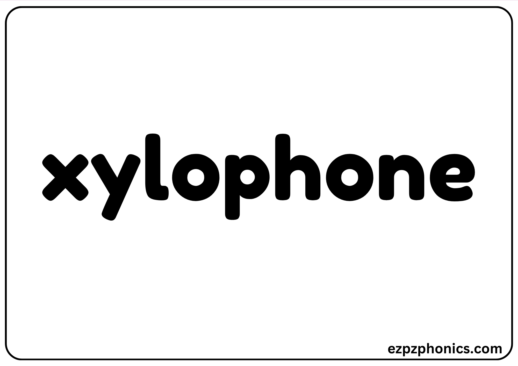 Letter X Free Kindergarten Phonics Alphabet Letter Sounds Flashcards ...