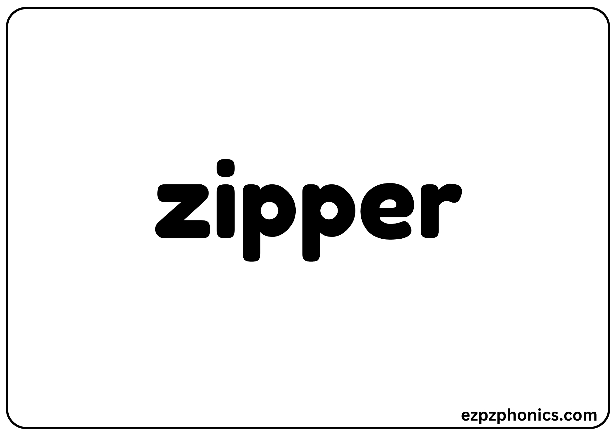 Letter Z Free Kindergarten Phonics Alphabet Letter Sounds Flashcards ...