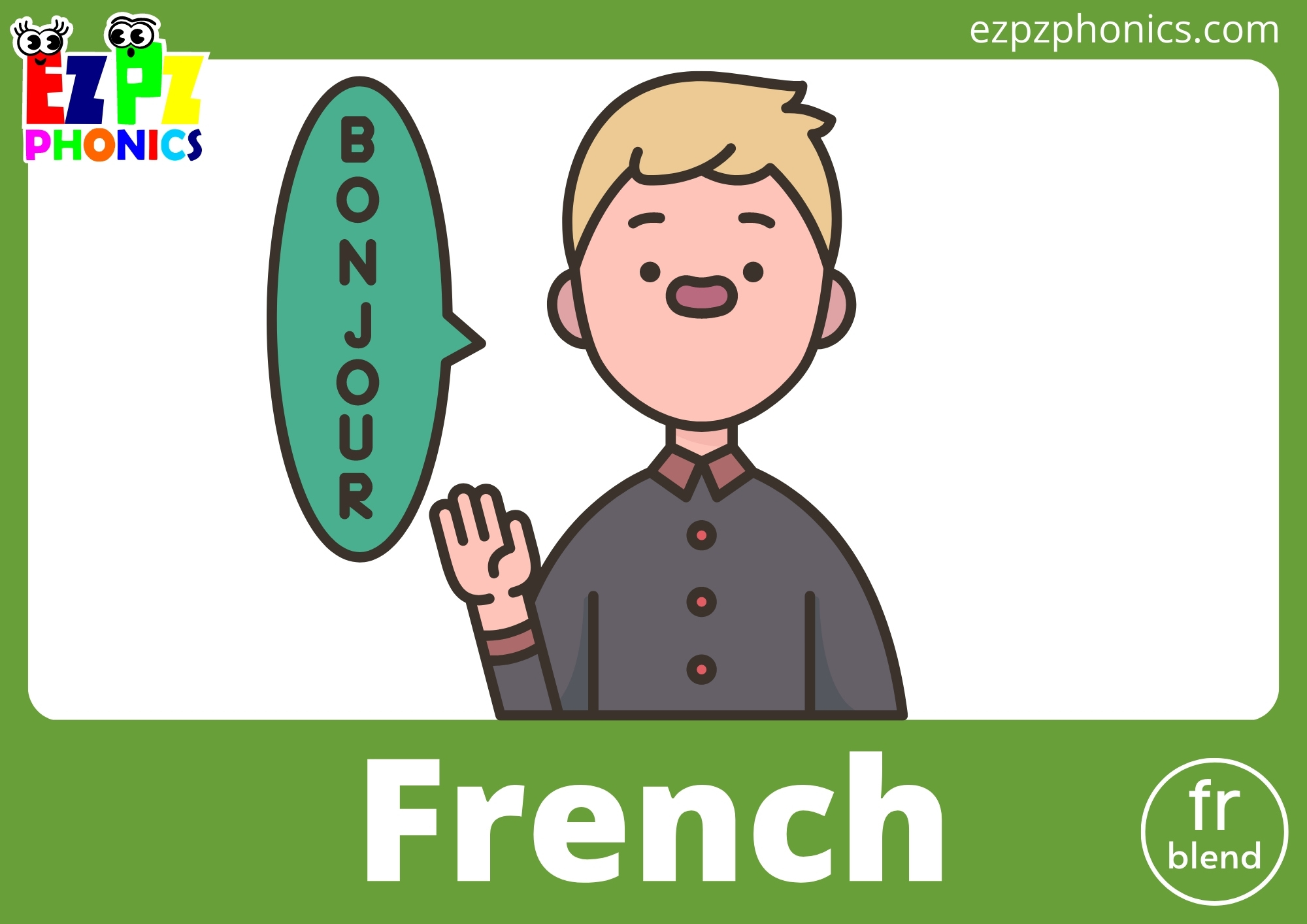 FR Blends Phonics Flashcards with Images and Words Download Free ...