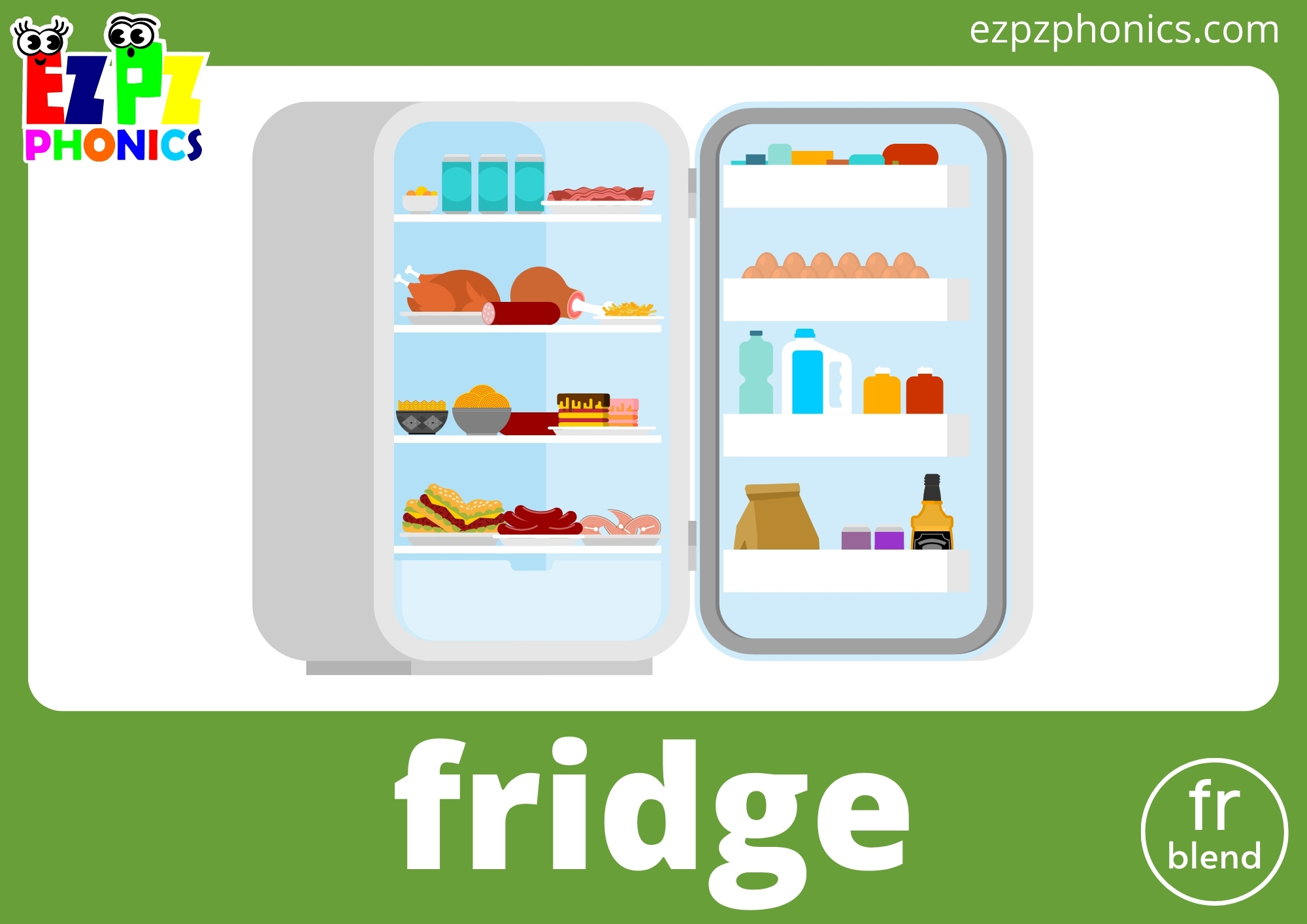 FR Blend Phonics Flashcards - ezpzphonics.com