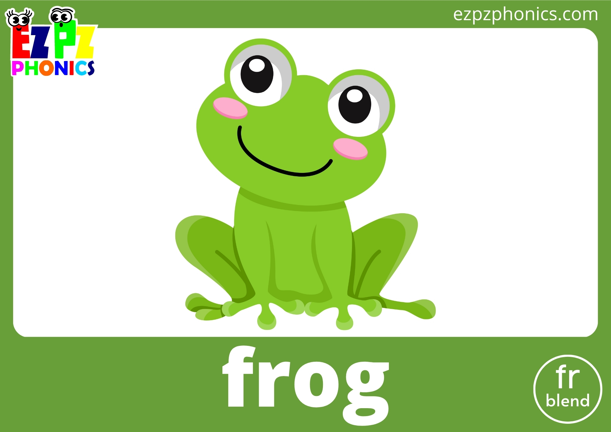 FR Blends Phonics Flashcards with Images and Words Download Free ...
