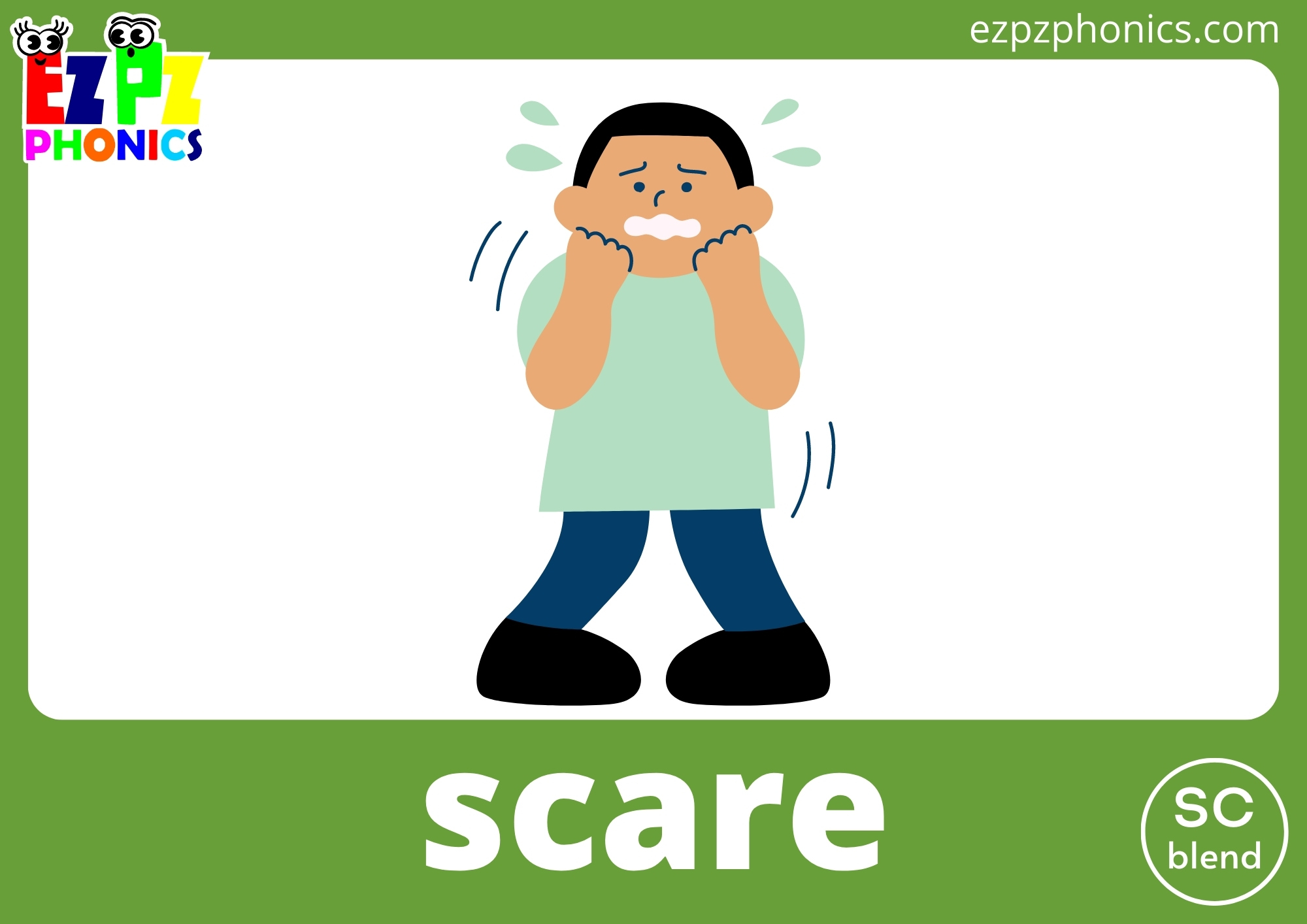 SC Blends Phonics Flashcards with Images and Words Download Free ...