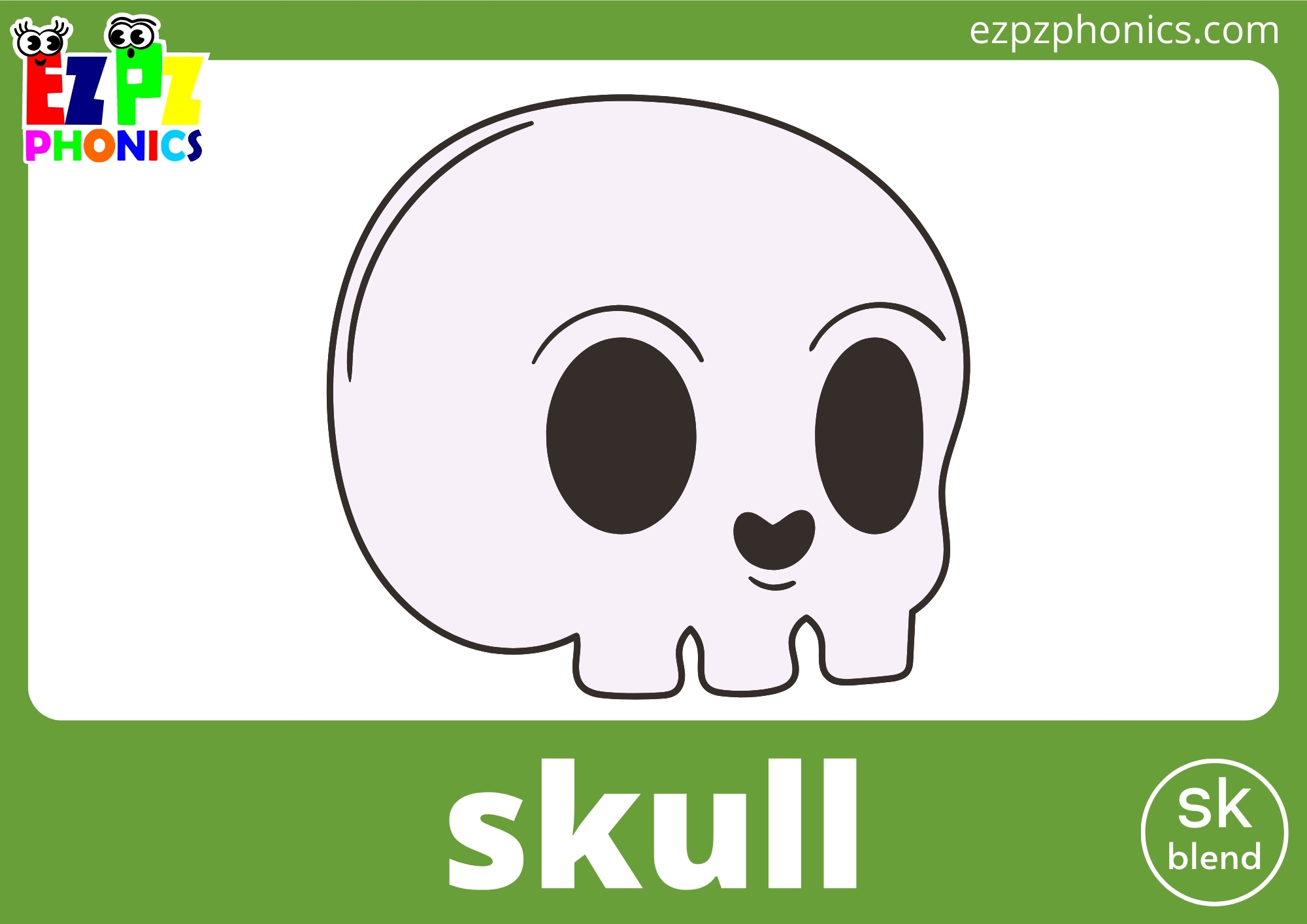 SK Blends Phonics Flashcards with Images and Words Download Free ...