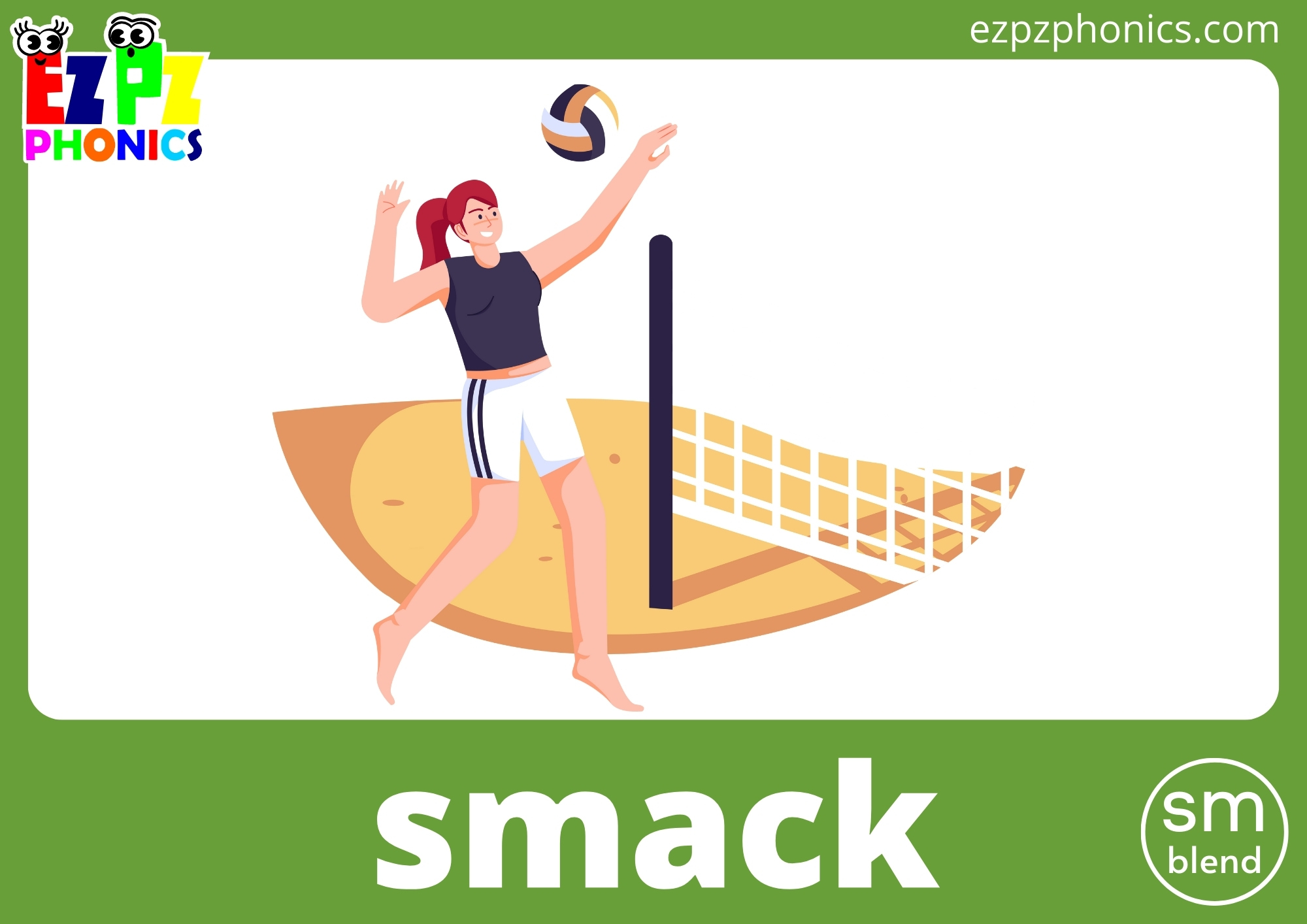 SM Blends Phonics Flashcards with Images and Words Download Free ...