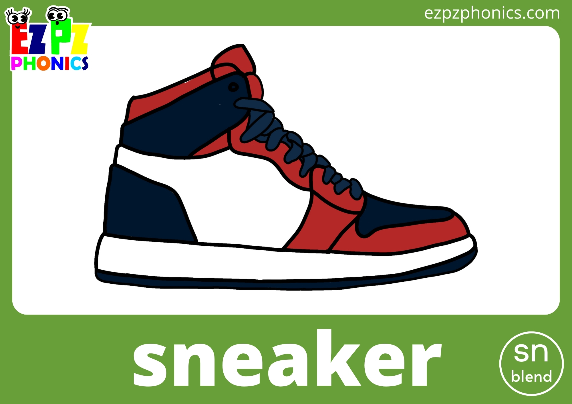 SN Blends Phonics Flashcards with Images and Words Download Free ...