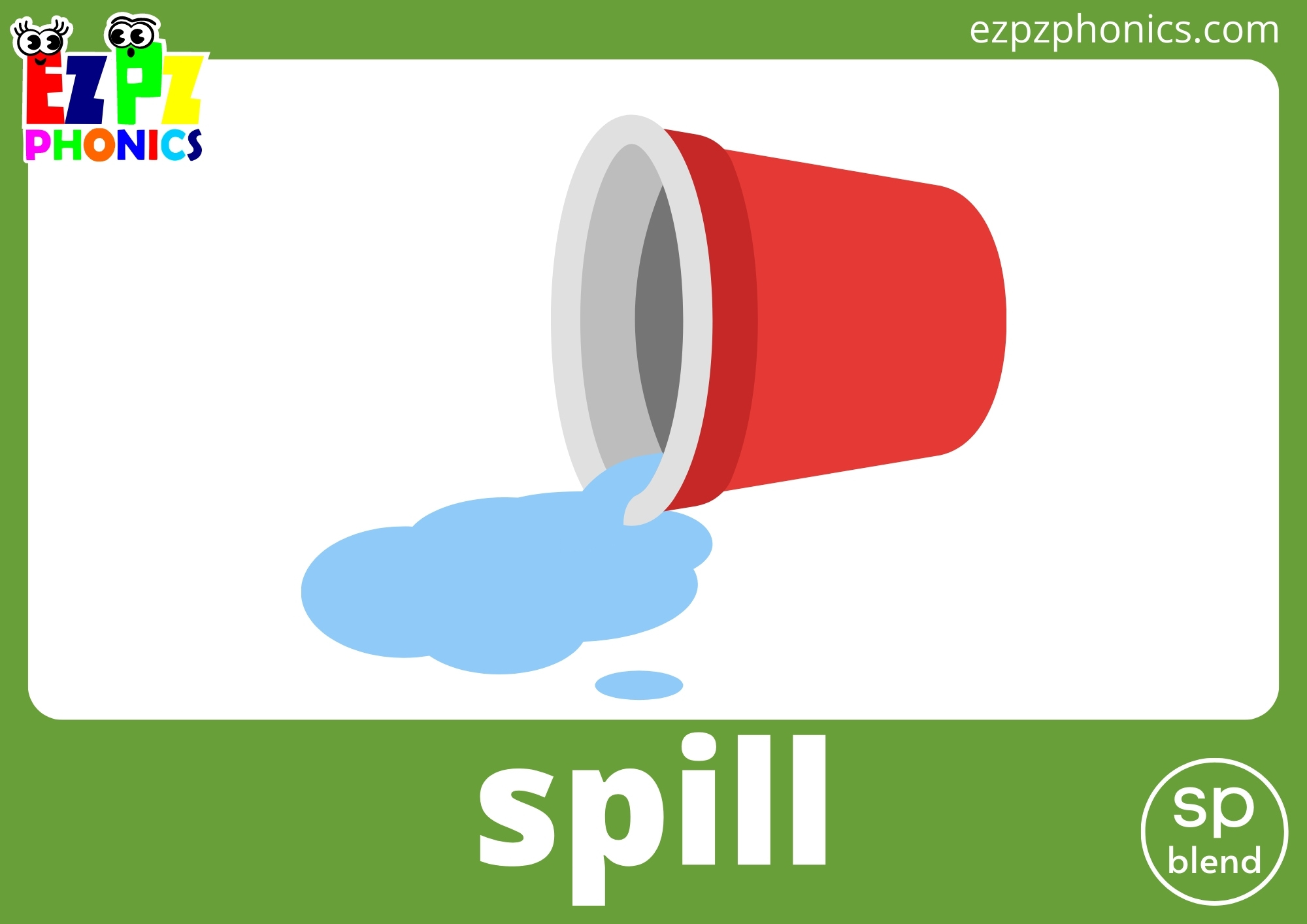 SP Blend Phonics Flashcards - ezpzphonics.com