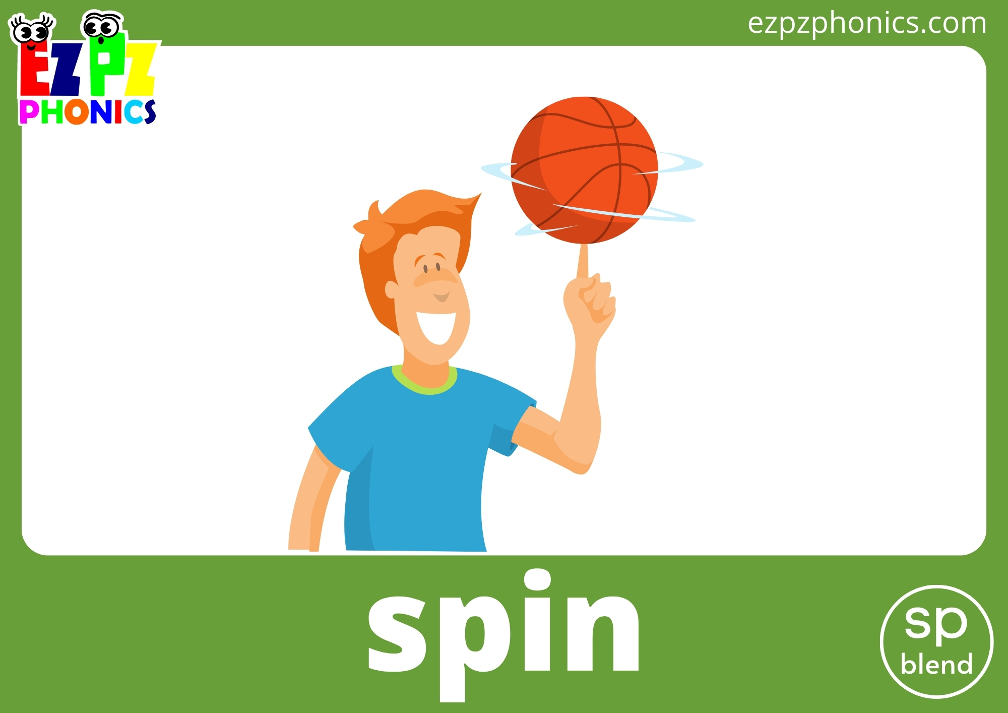 SP Blend Phonics Flashcards - ezpzphonics.com