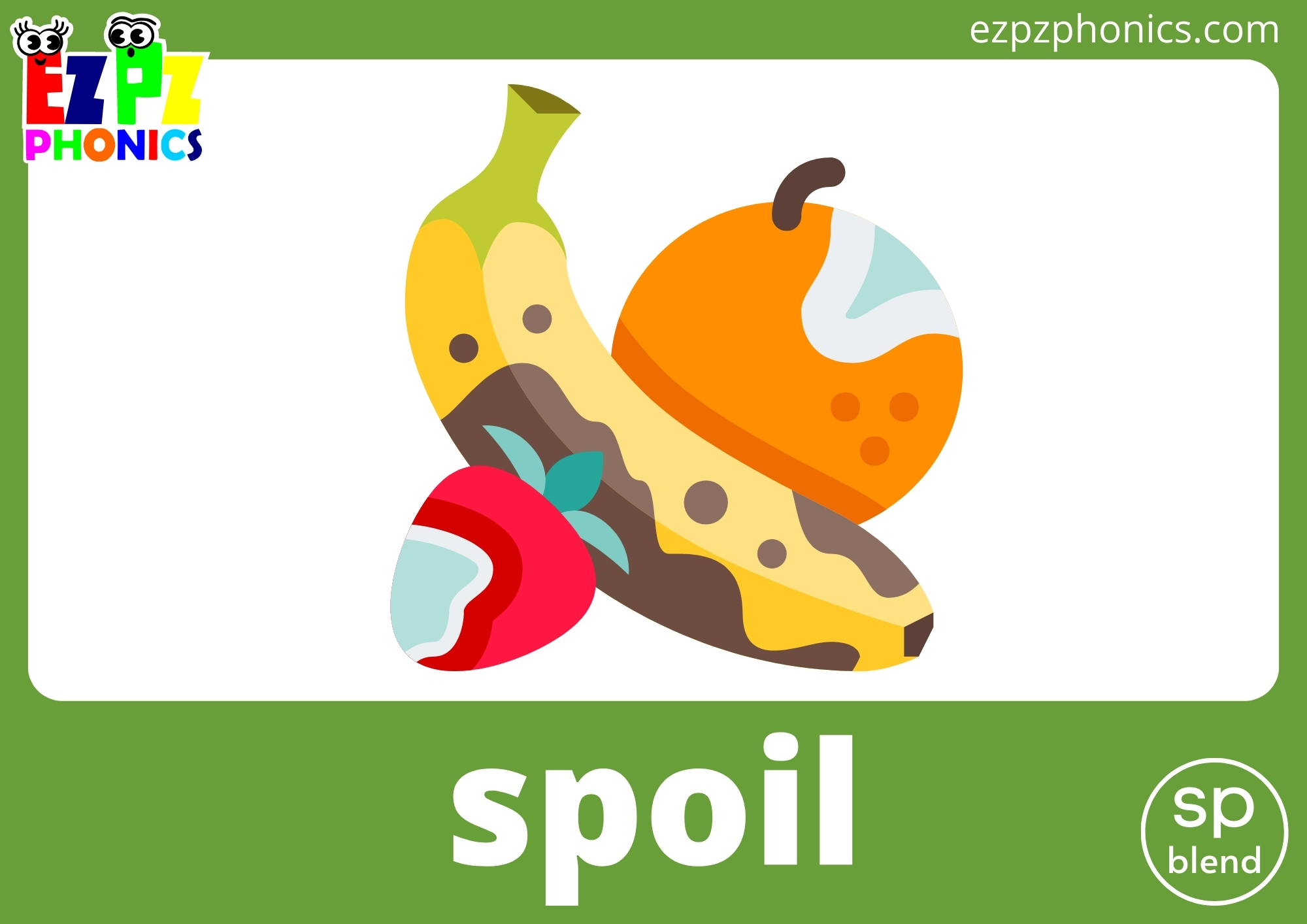 SP Blends Phonics Flashcards with Images and Words Download Free ...