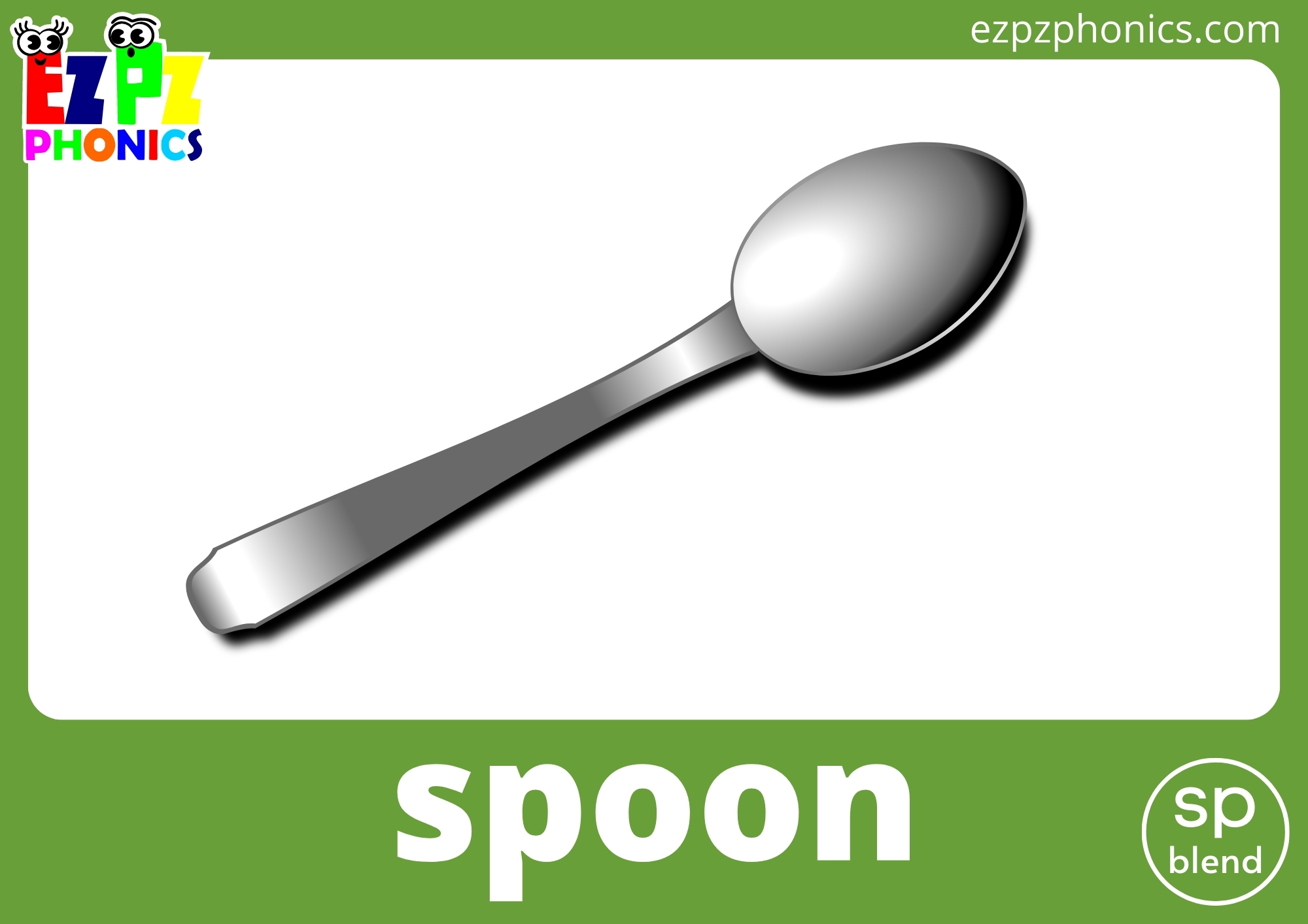 SP Blend Phonics Flashcards - ezpzphonics.com