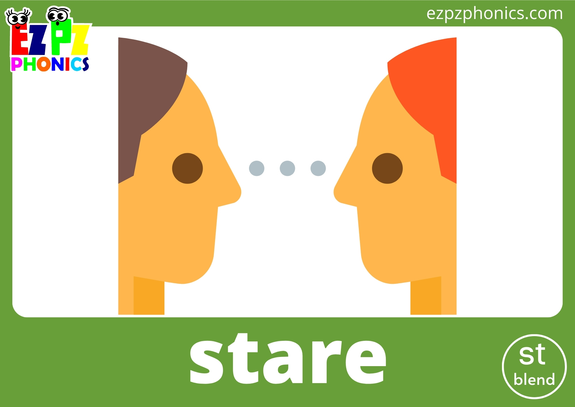 ST Blends Phonics Flashcards with Images and Words Download Free ...