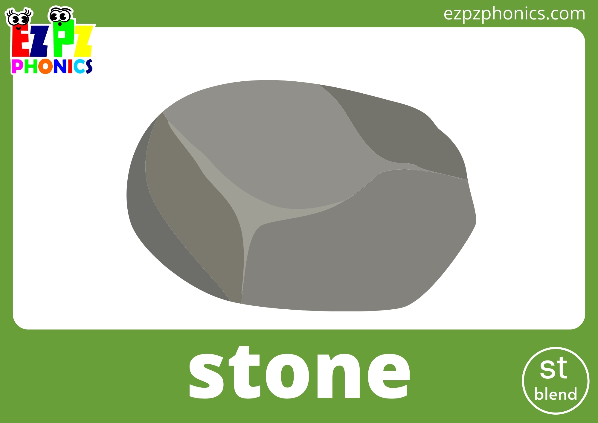 ST Blend Phonics Flashcards - ezpzphonics.com