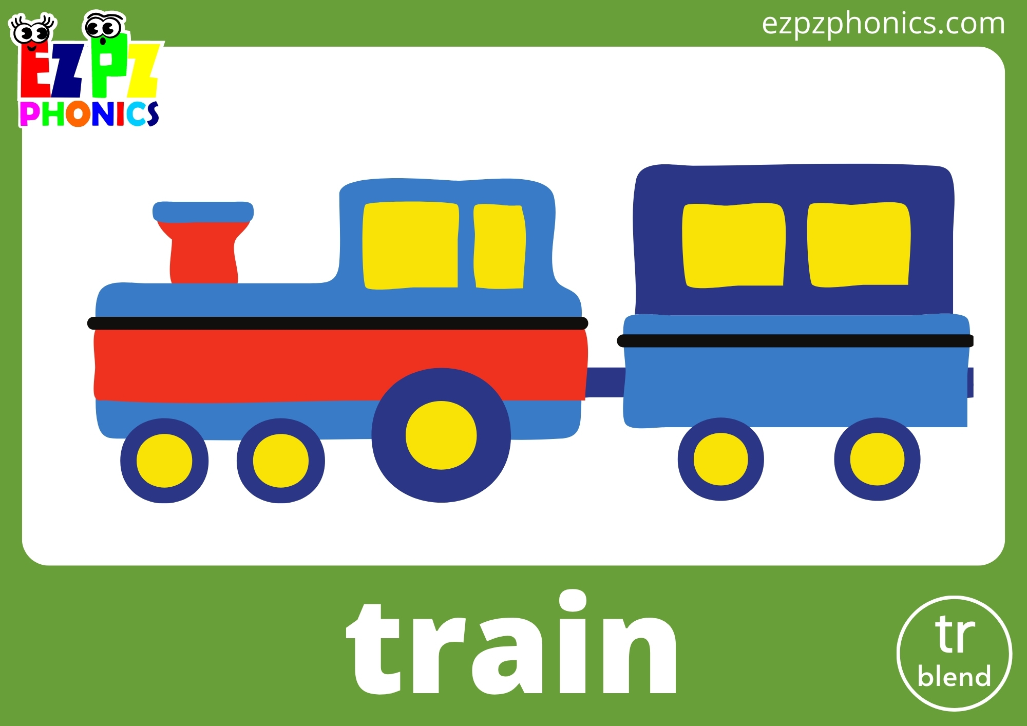 TR Blends Phonics Flashcards with Images and Words Download Free ...