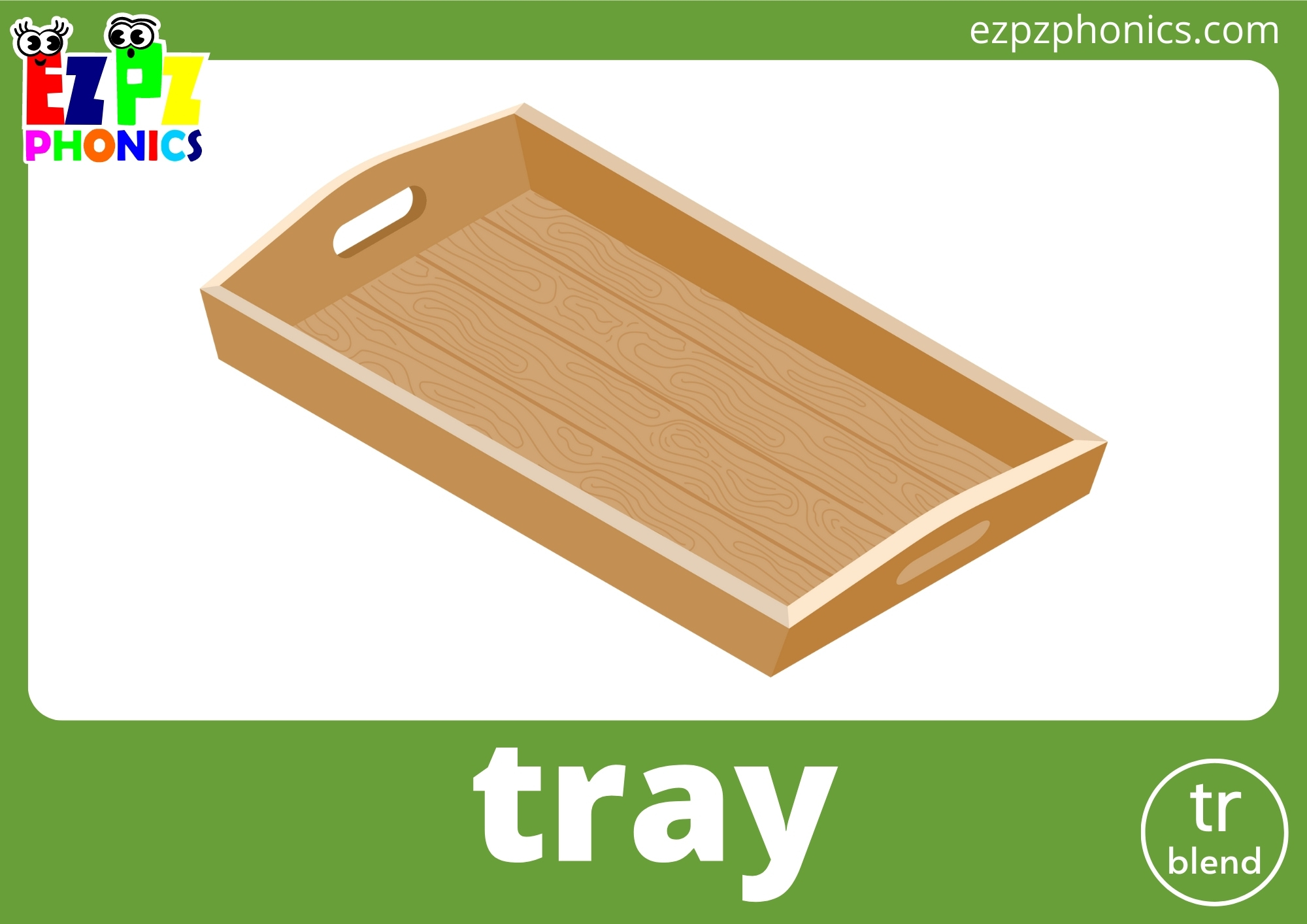 TR Blend Phonics Flashcards - ezpzphonics.com