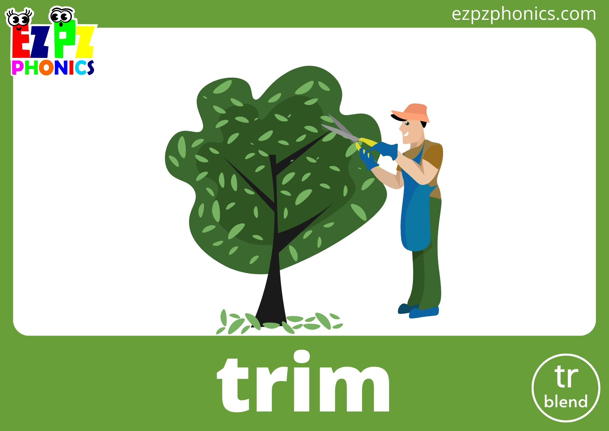 TR Blends Phonics Flashcards with Images and Words Download Free ...