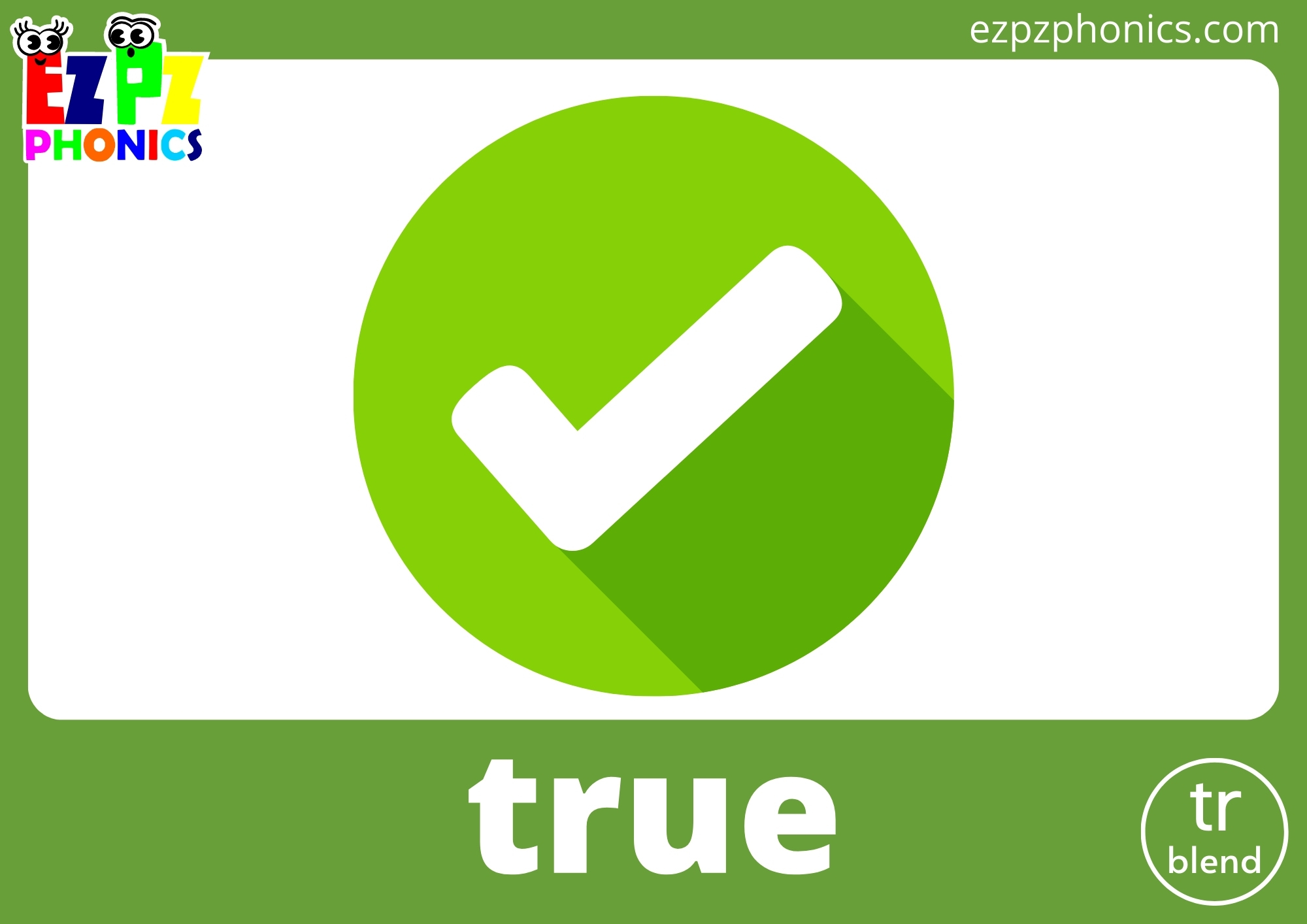 TR Blends Phonics Flashcards with Images and Words Download Free ...