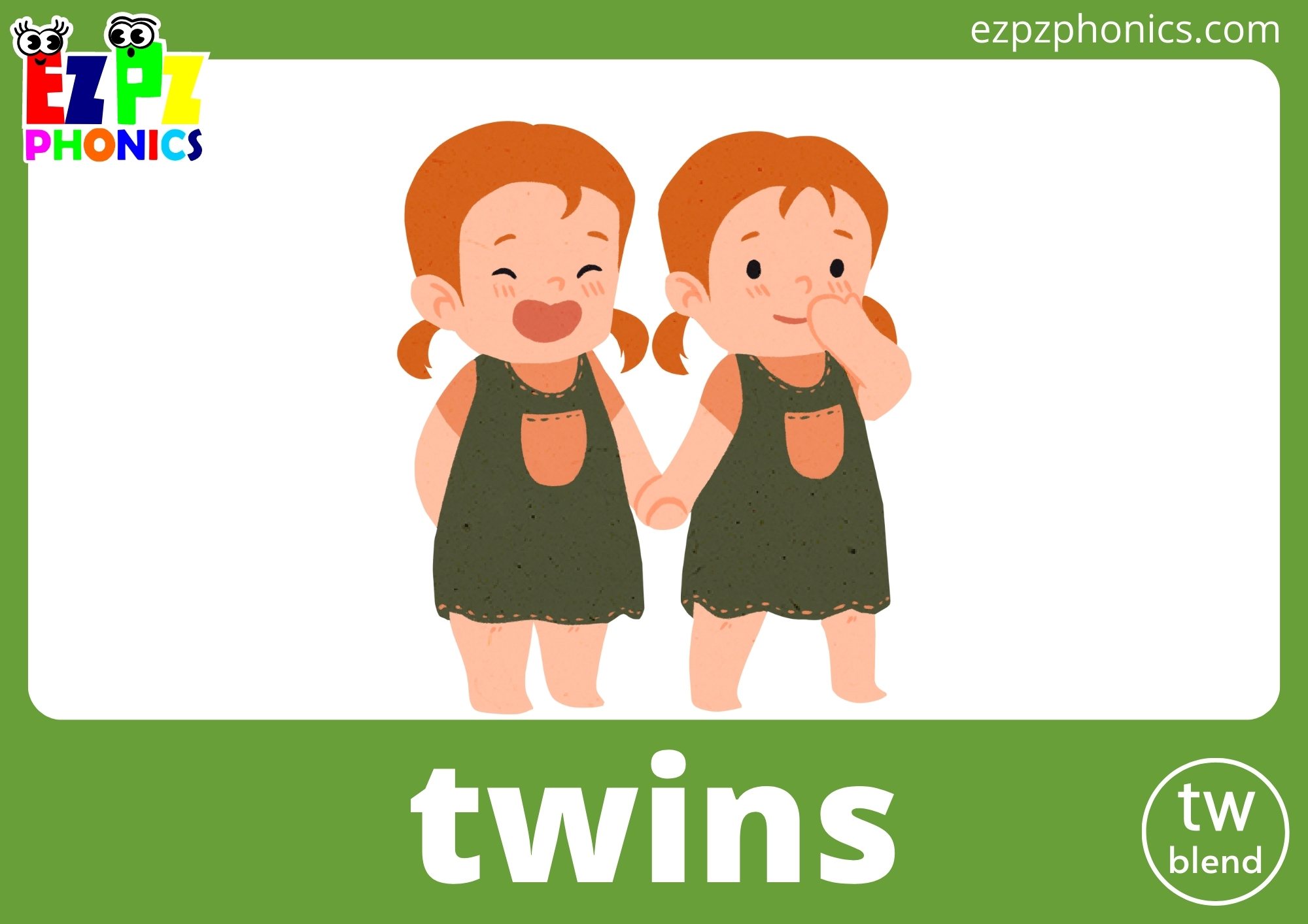 TW Blend Phonics Flashcards - ezpzphonics.com