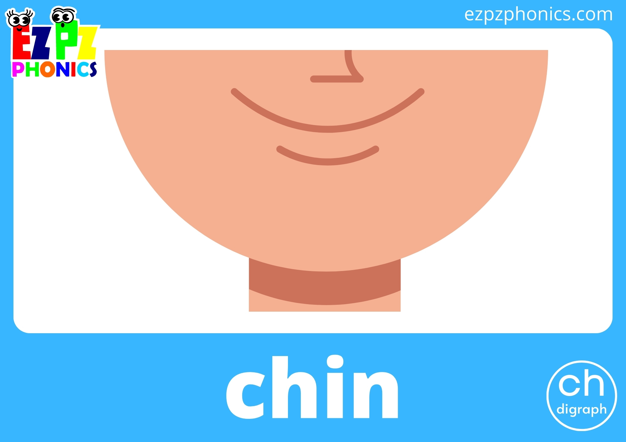 CH Digraphs Phonics Flashcards with Images and Words Download Free ...