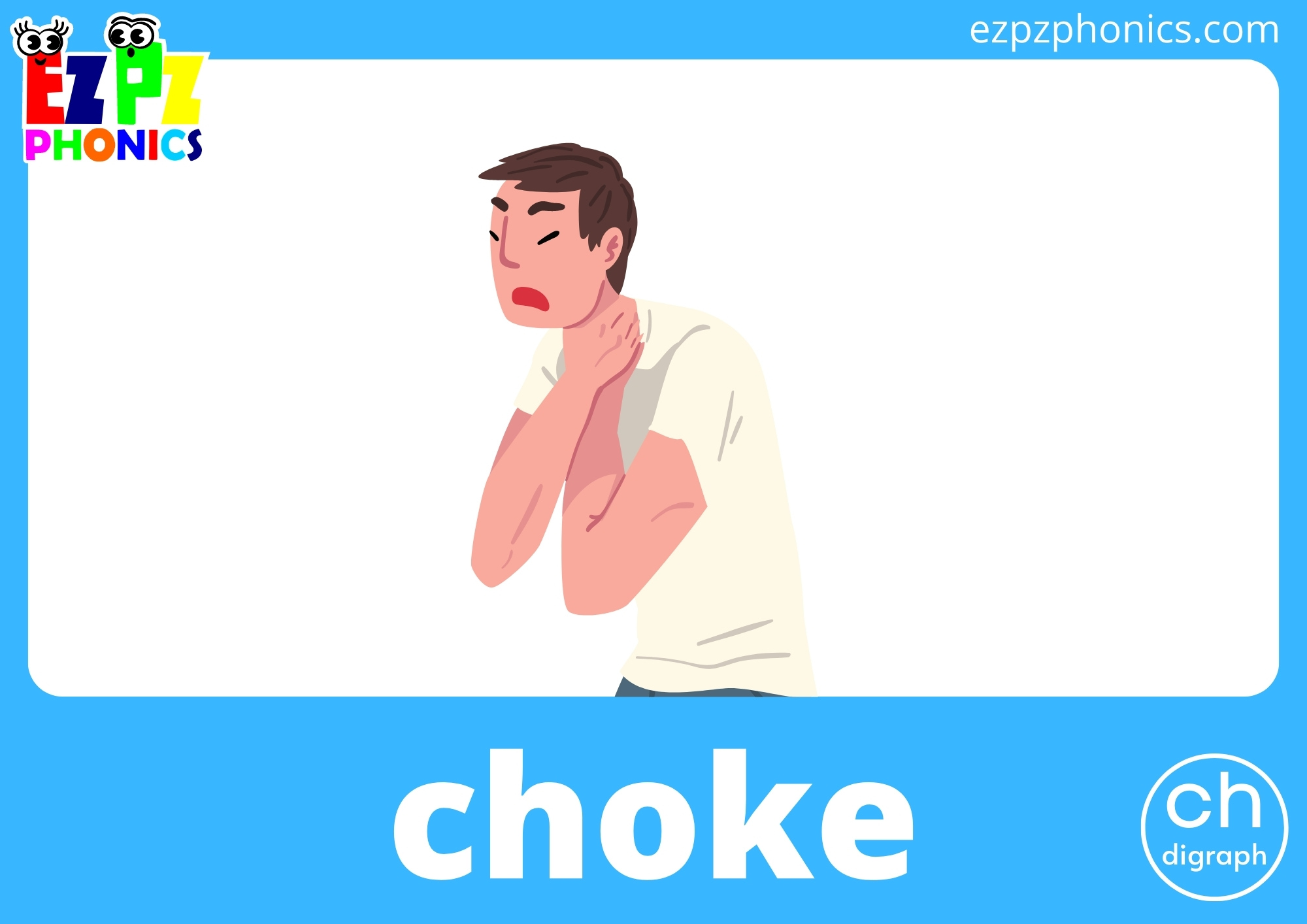 CH Digraphs Phonics Flashcards with Images and Words Download Free ...