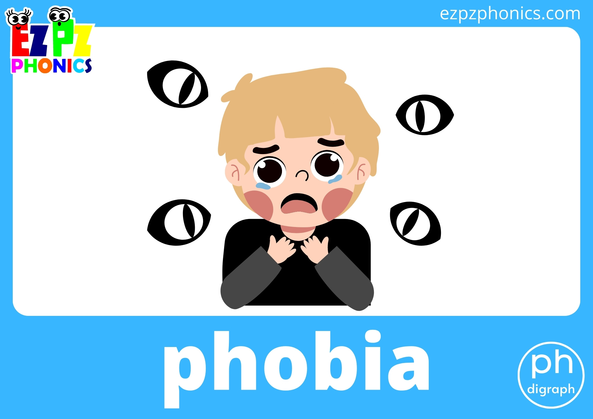 PH Digraphs Phonics Flashcards with Images and Words Download Free ...