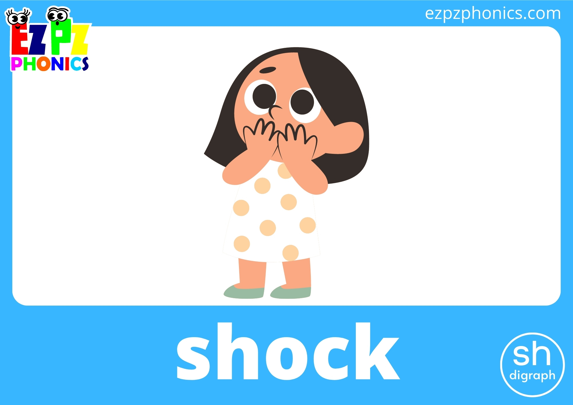 SH Digraphs Phonics Flashcards with Images and Words Download Free ...