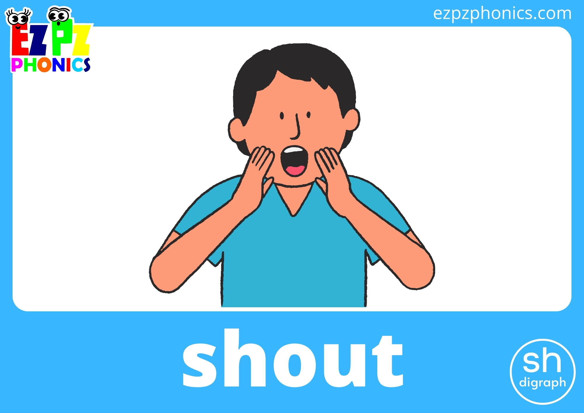 sh Digraph Flashcards - ezpzphonics.com