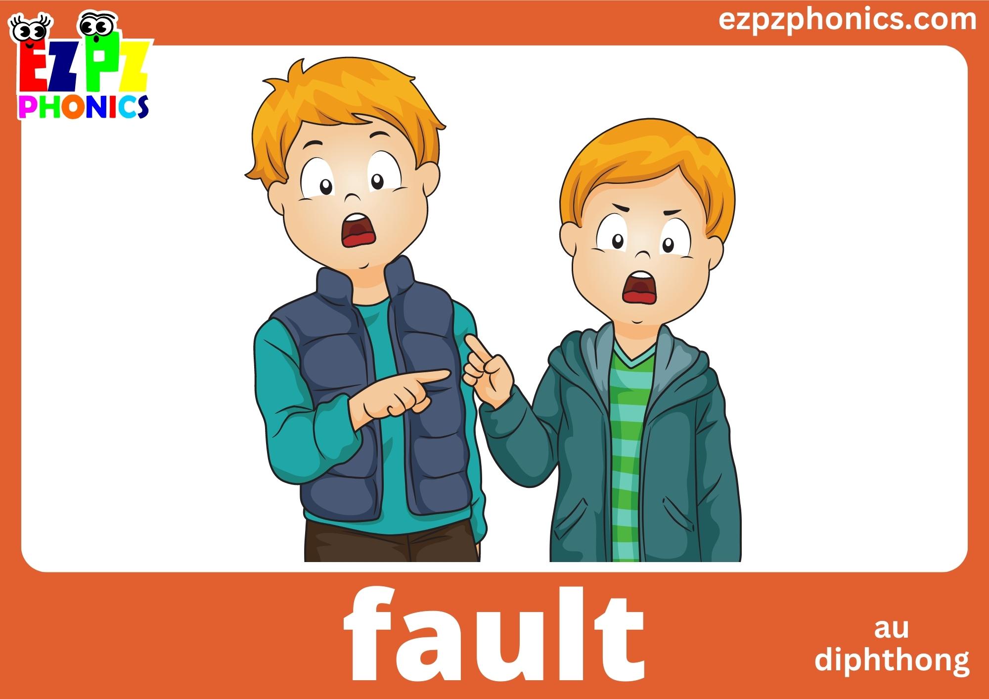 au Diphthong Flashcards - ezpzphonics.com