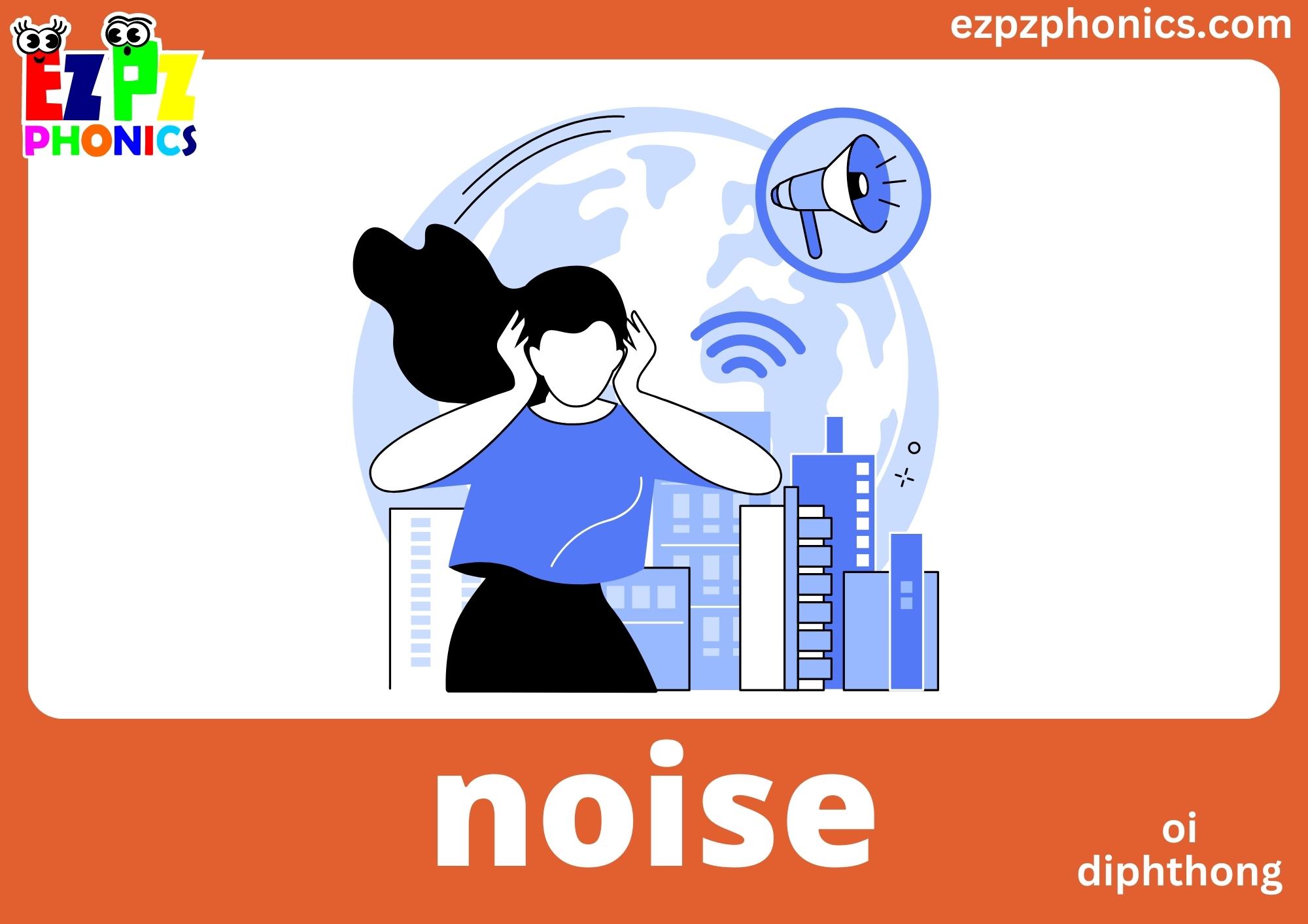 OI Diphthong Words Phonics Flashcards with Images and Words Free ...