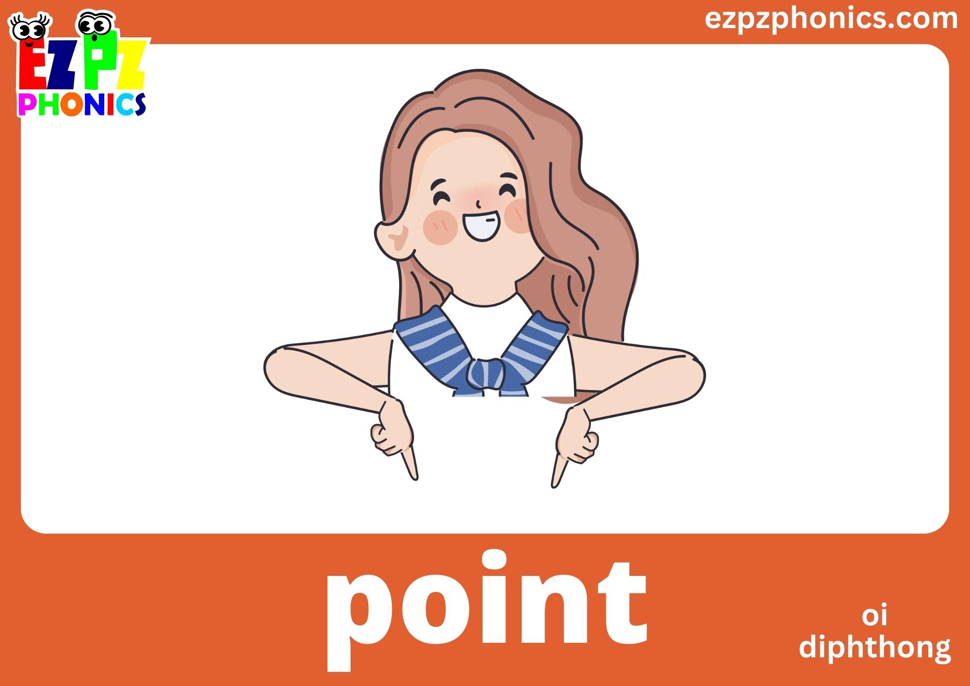 OI Diphthong Words Phonics Flashcards with Images and Words Free ...