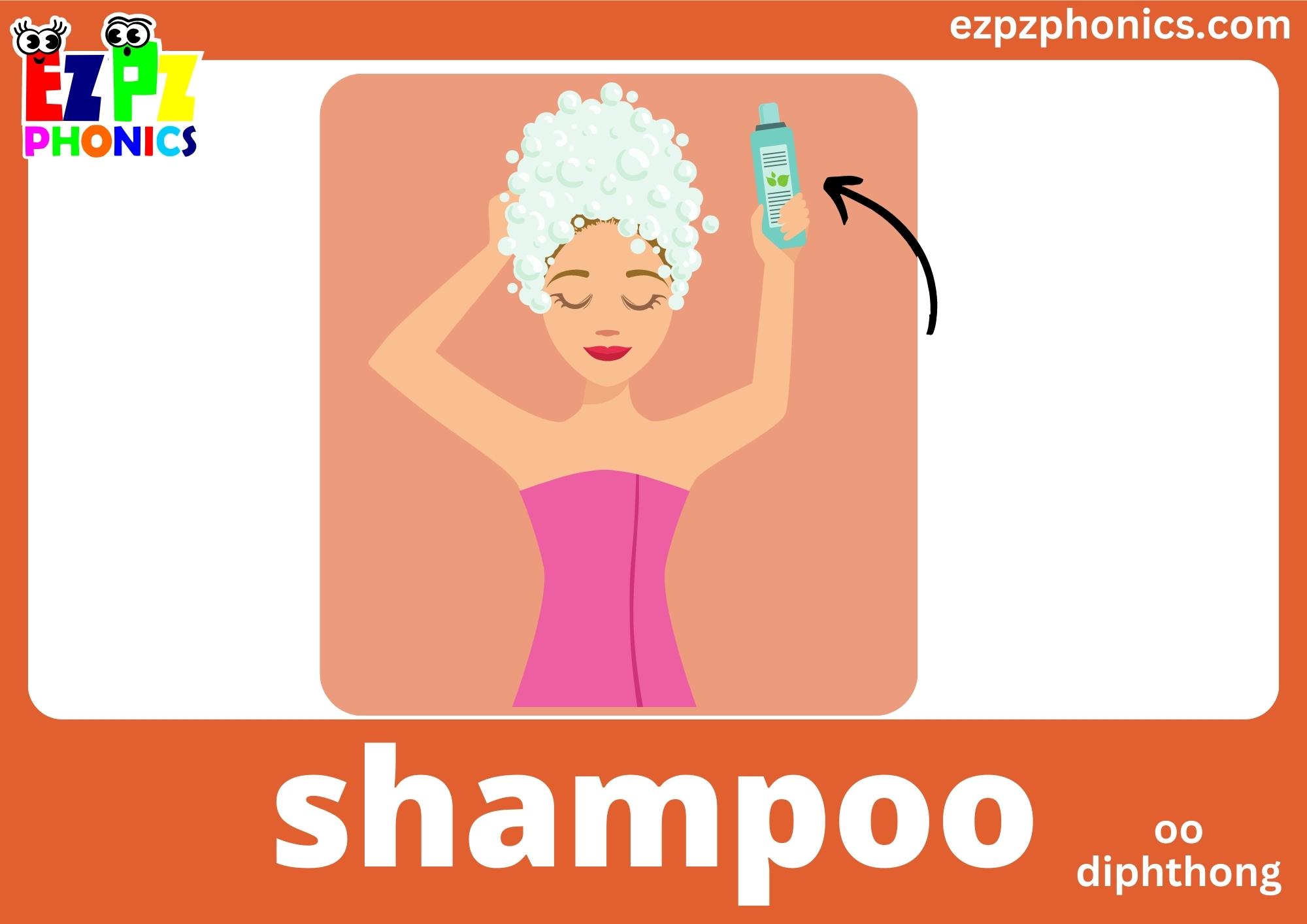 OO Diphthong Words Phonics Flashcards with Images and Words Free ...