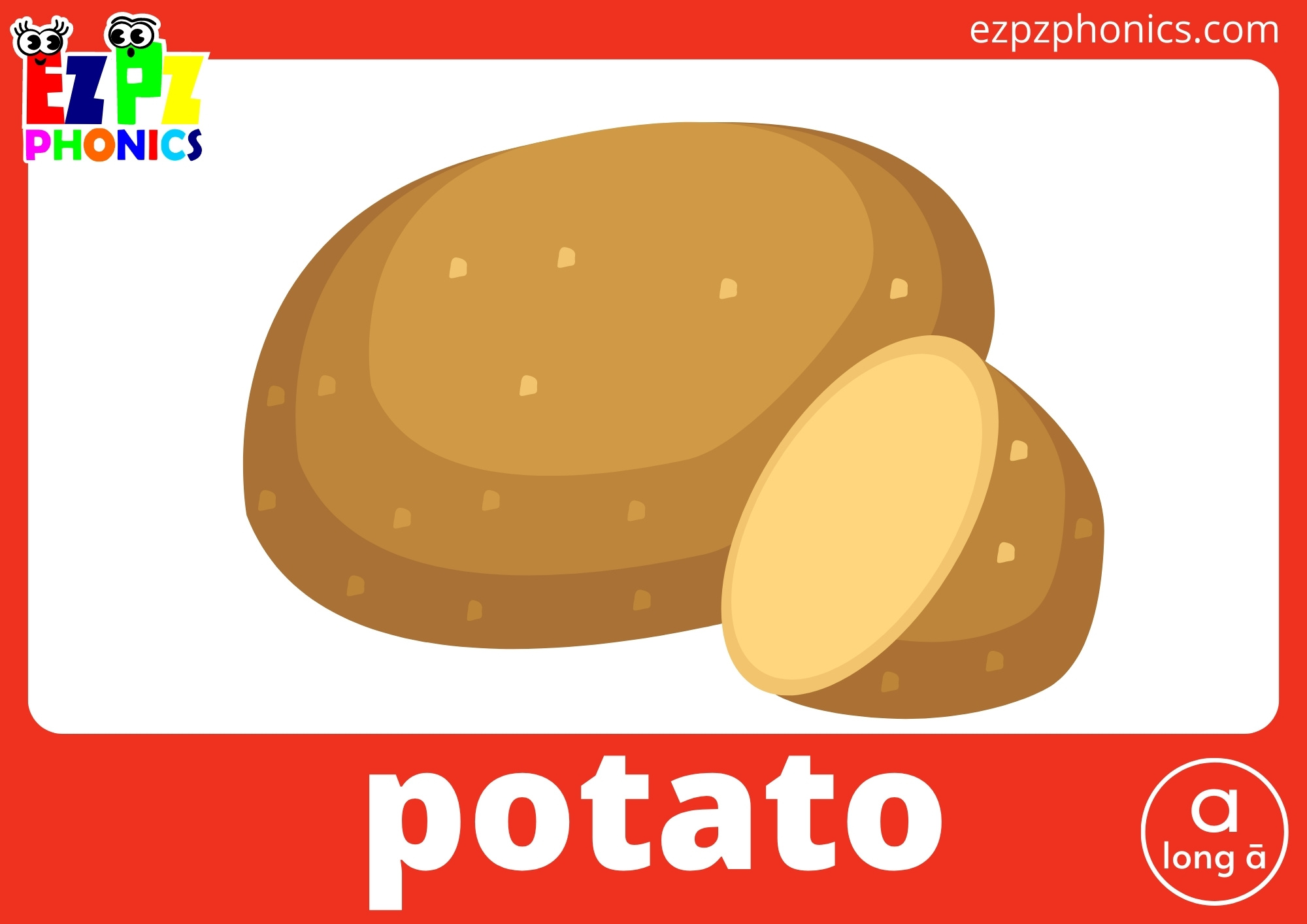 a Words Long A Vowel Sounds Flashcards with Words and Images Phonics ...