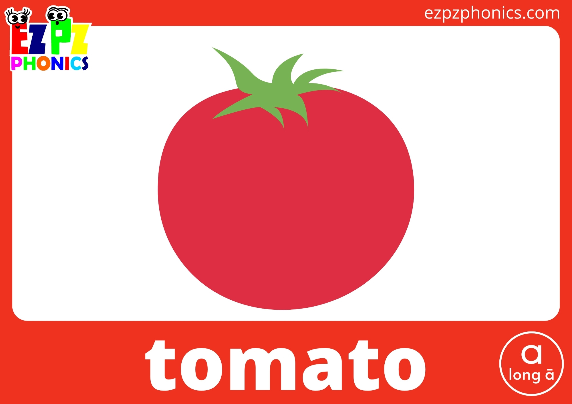 a Words Long A Vowel Sounds Flashcards with Words and Images Phonics ...