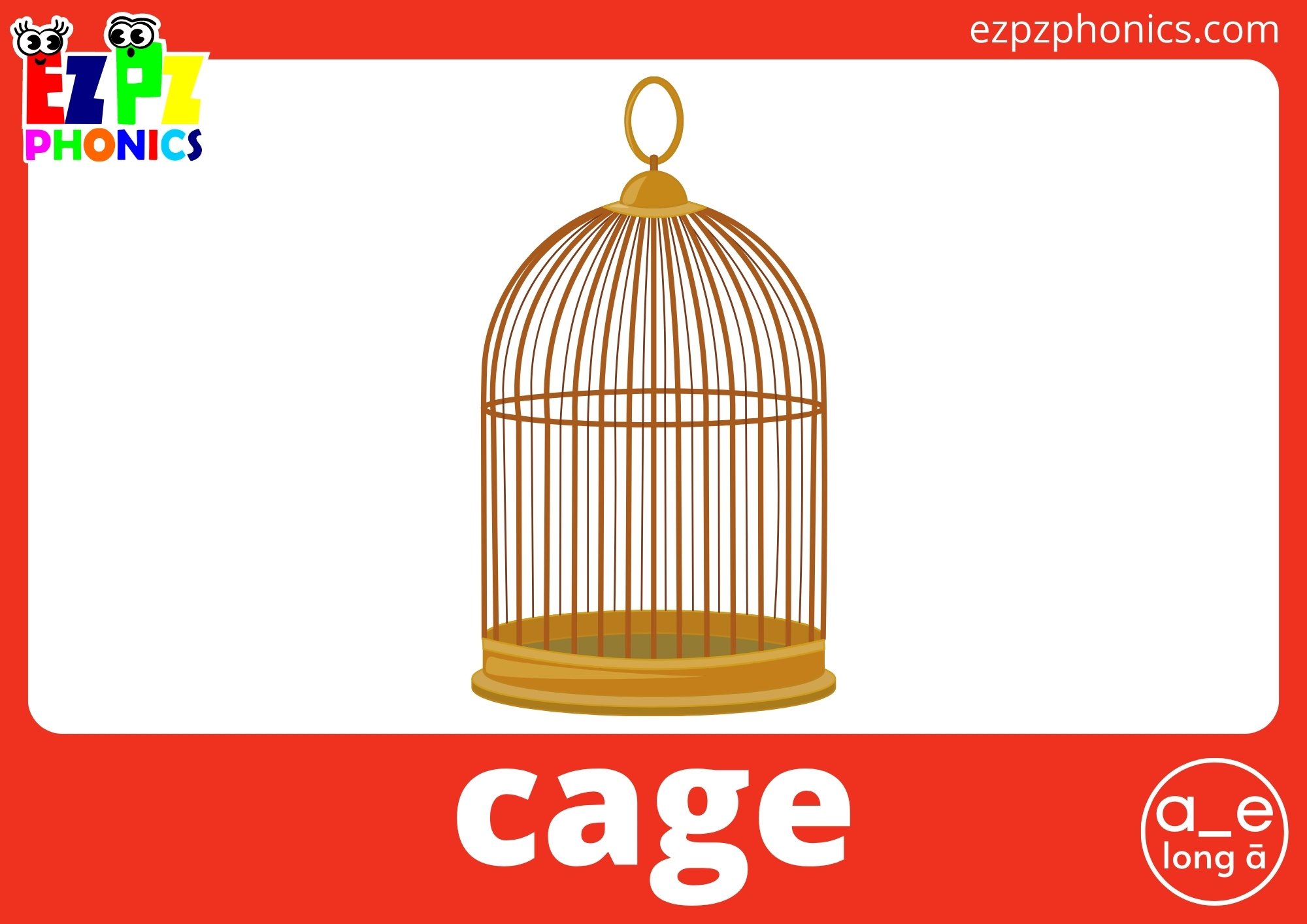 a_e Long A Vowel Words Flashcards - ezpzphonics.com