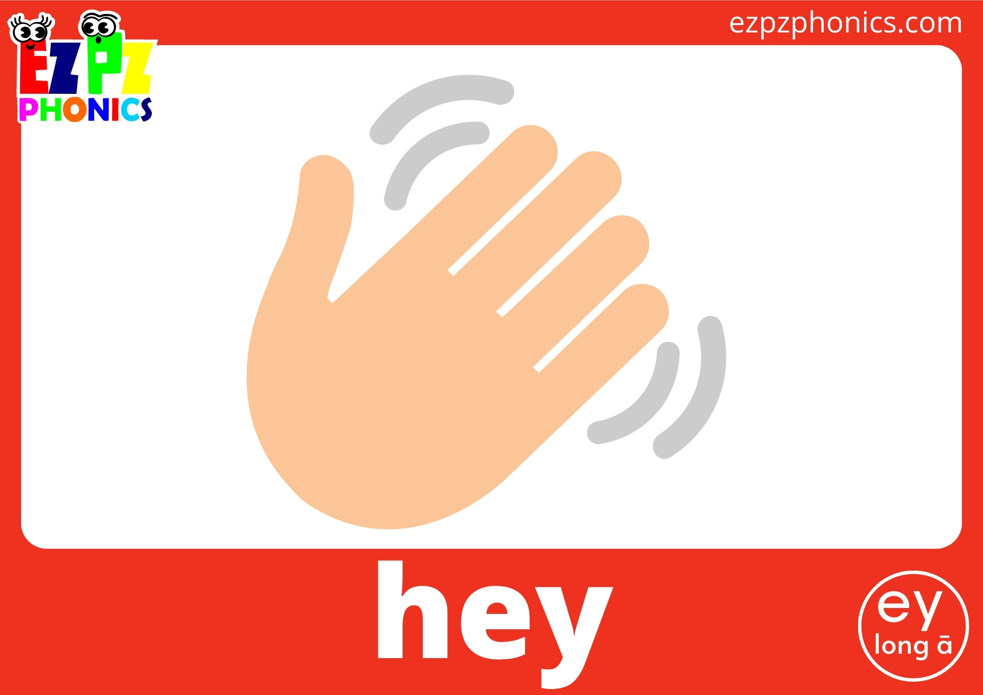 ey Words List Long A Vowel Sounds Flashcards with Words and Free PDF ...