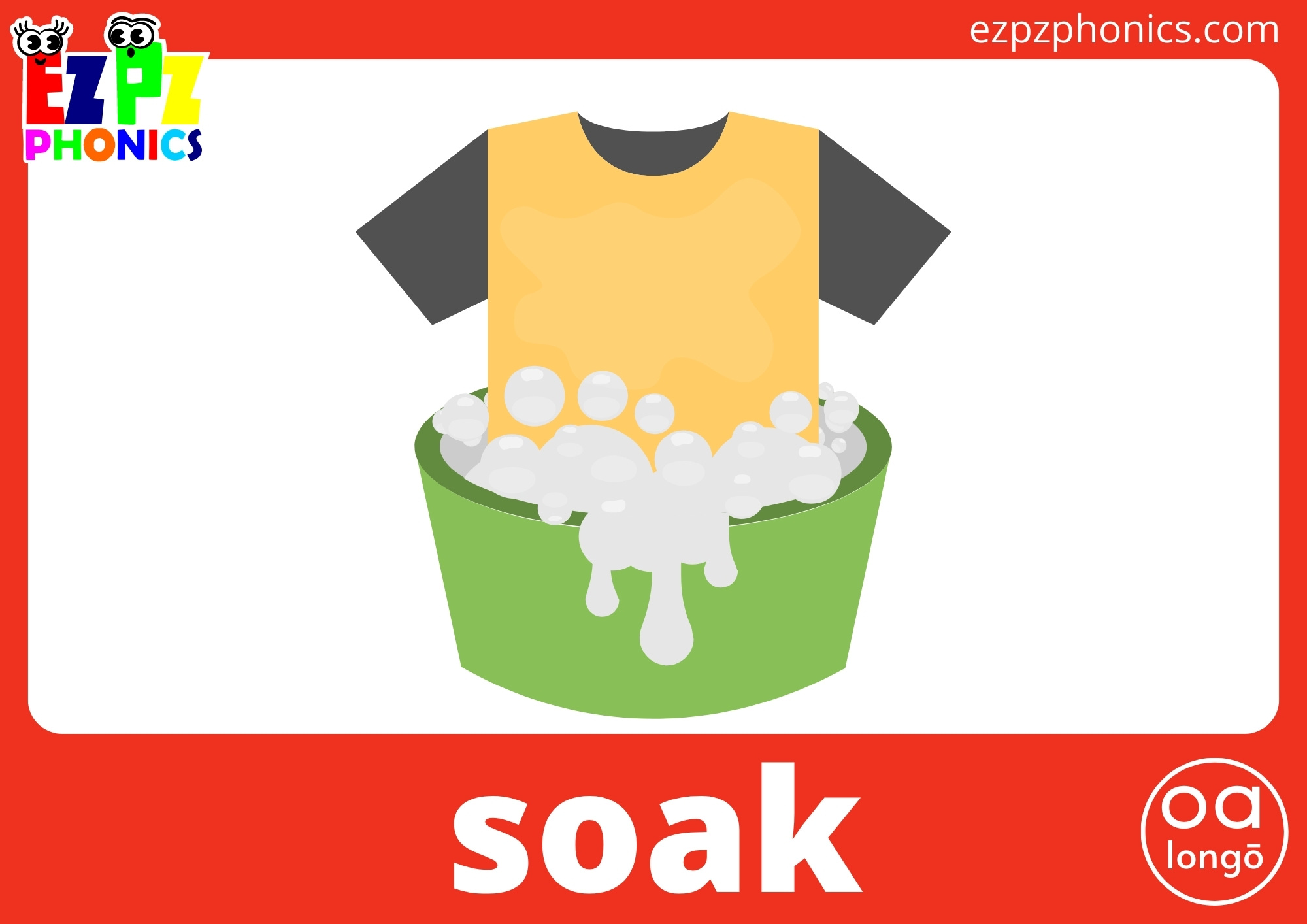 oa Words Long O Vowel Sounds Flashcards with Images and Words Free ...