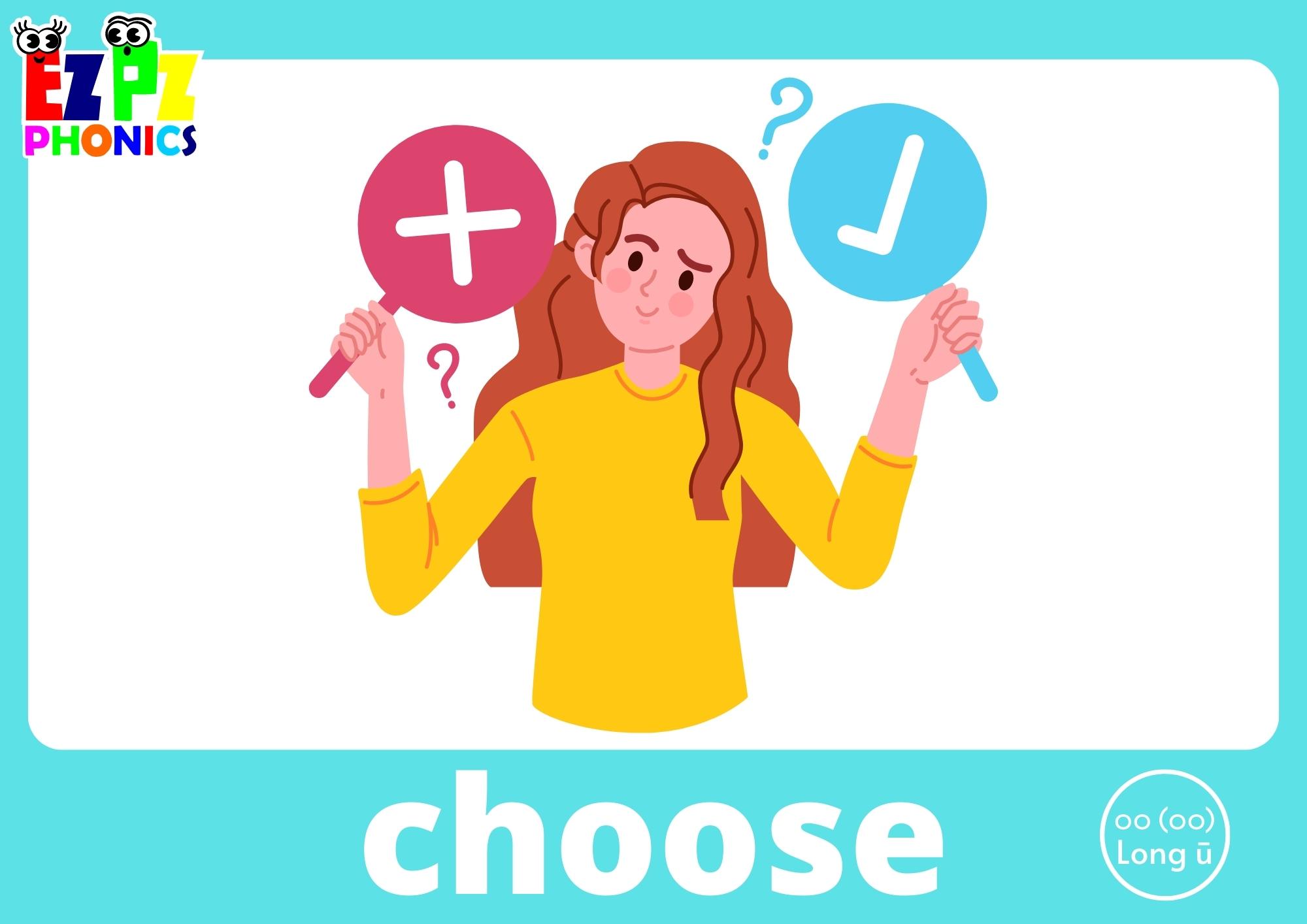 OO Words Long U (oo) Vowel Sound Flashcards with Images and Words ...