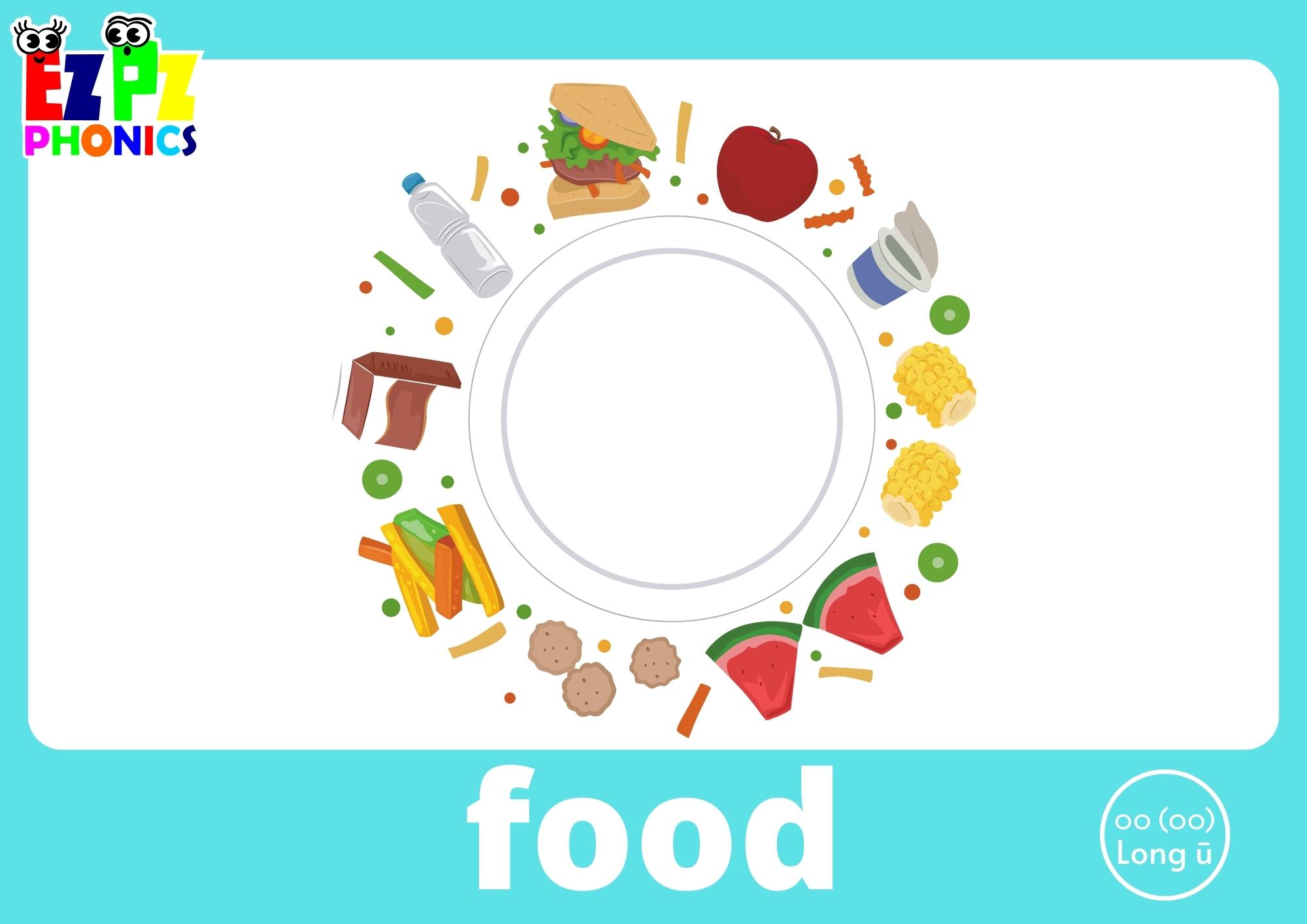 OO Words Long U (oo) Vowel Sound Flashcards with Images and Words ...