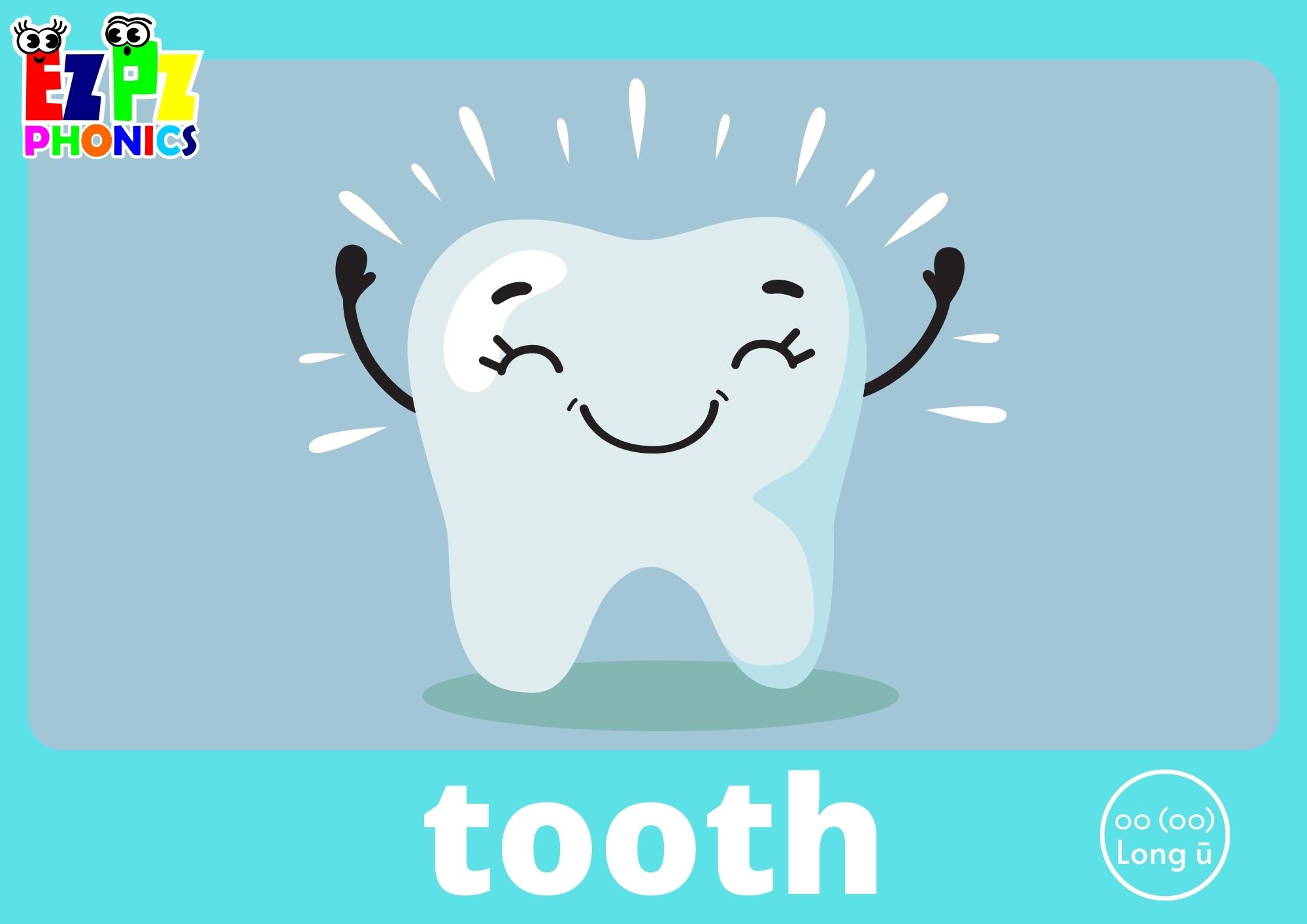 OO Words Long U (oo) Vowel Sound Flashcards with Images and Words ...