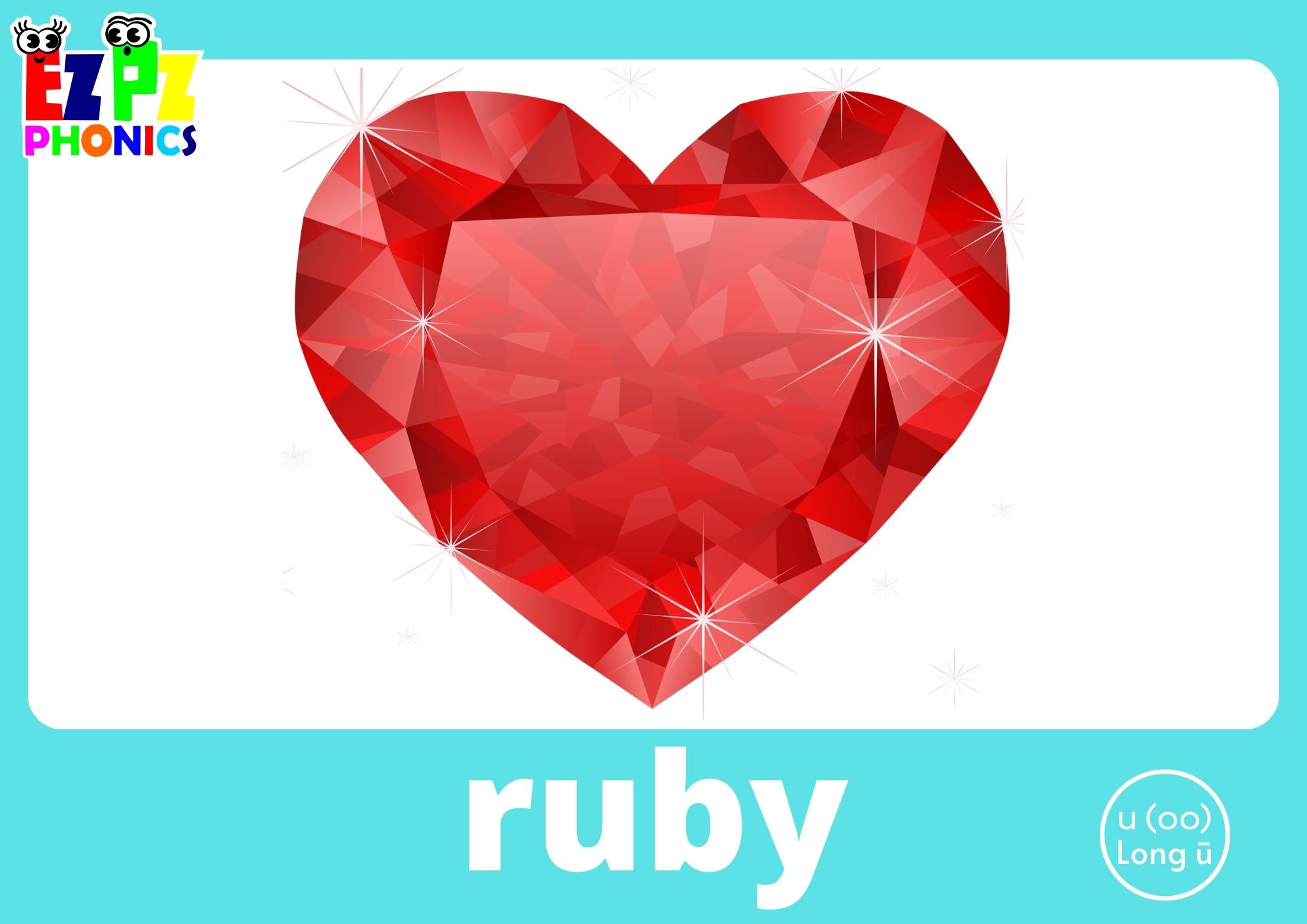 U Words Long U (oo) Vowel Sound Flashcards with Images and Words ...